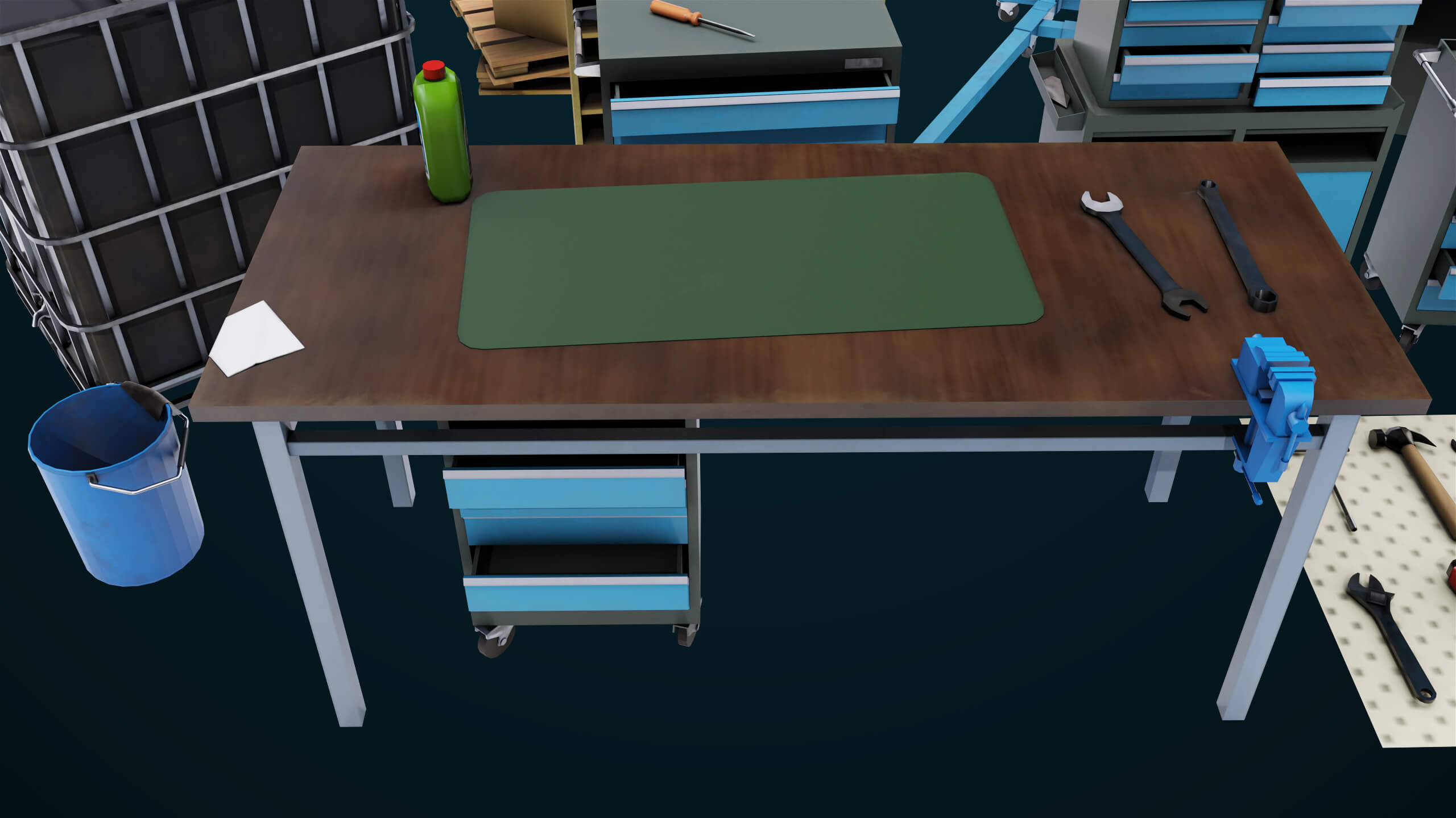 Workshop Tools Pack All PBR Unity UE Textures - 3D Model by Eight Vertex