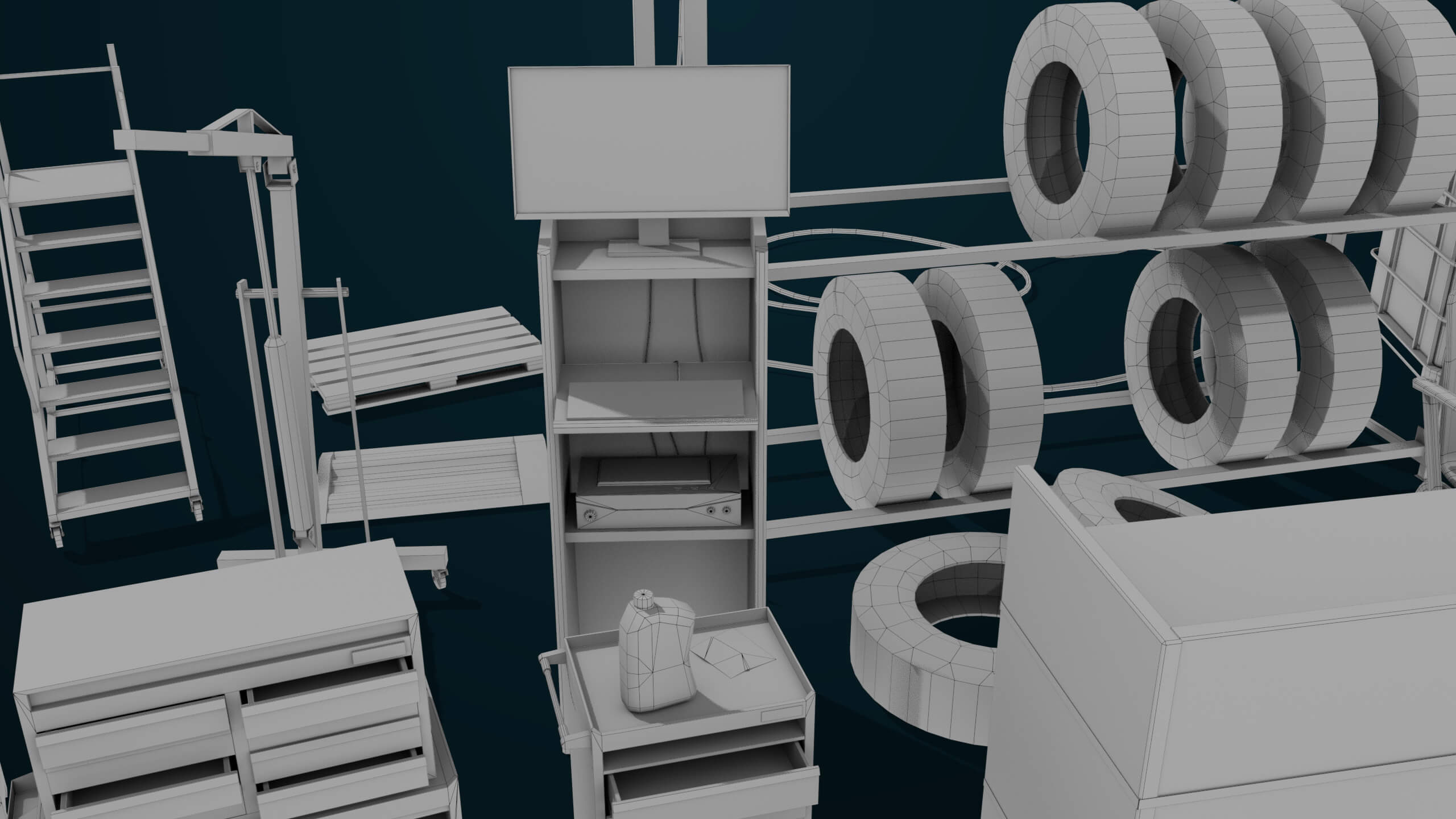 Workshop Tools Pack All PBR Unity UE Textures - 3D Model by Eight Vertex