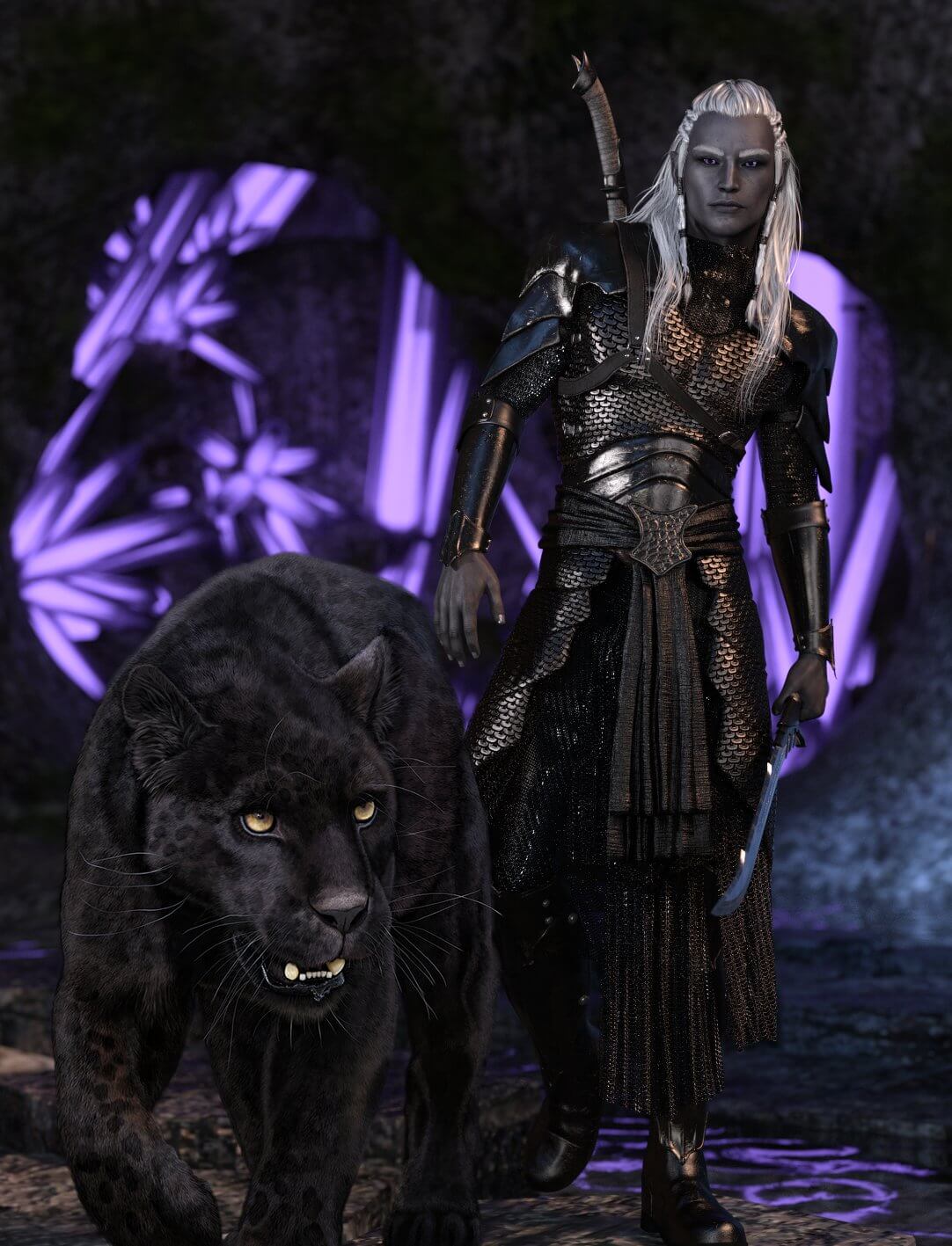 Underdark 3D Render, Digital Art by EJDM