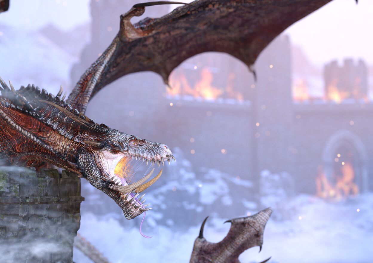 Wyvern 3D Render, Digital Art by EJDM