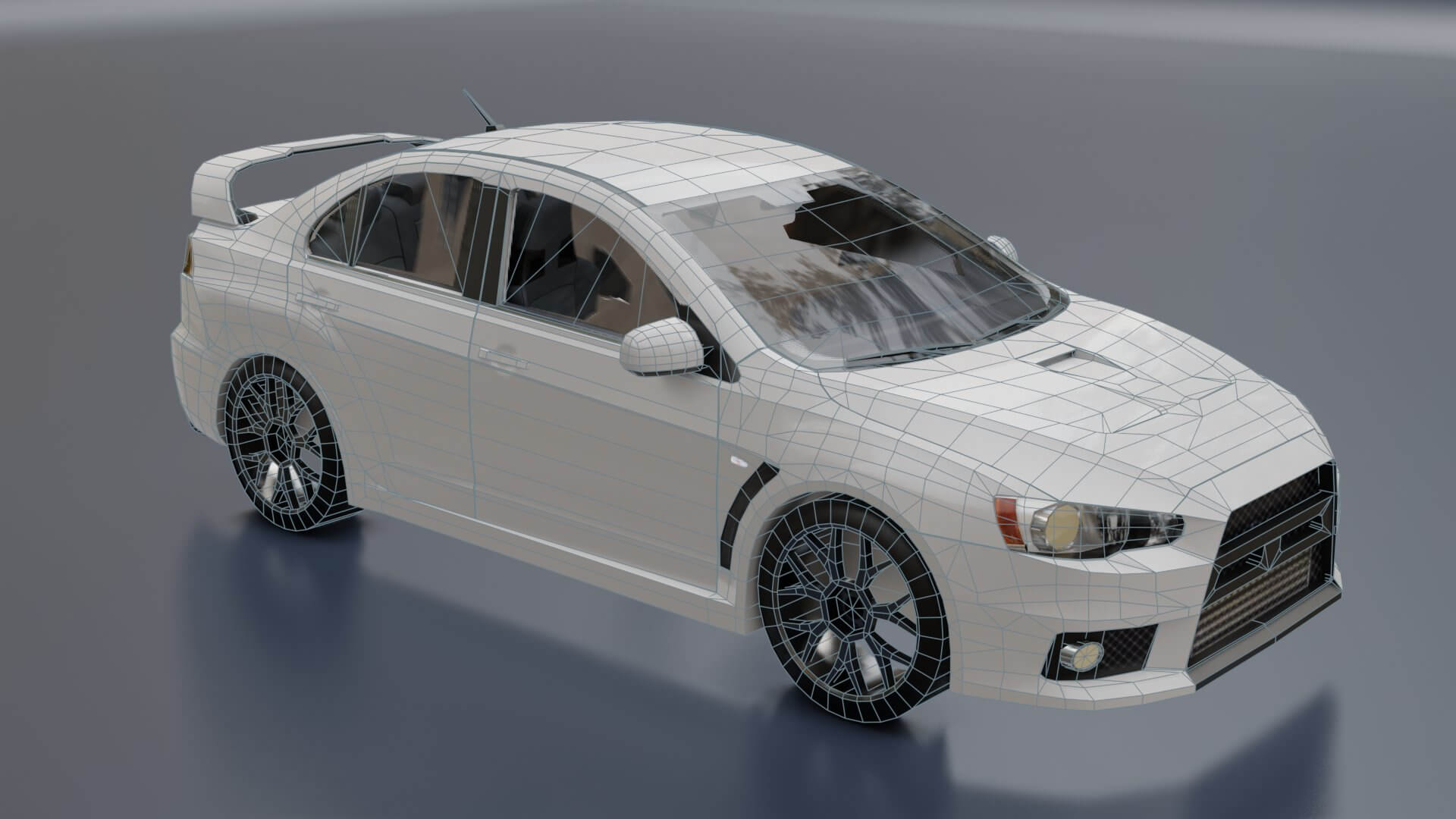Mitsubishi Lancer - 3D Model by Ekar