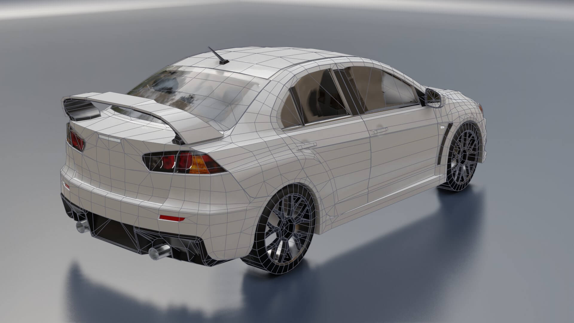 Mitsubishi Lancer - 3D Model by Ekar