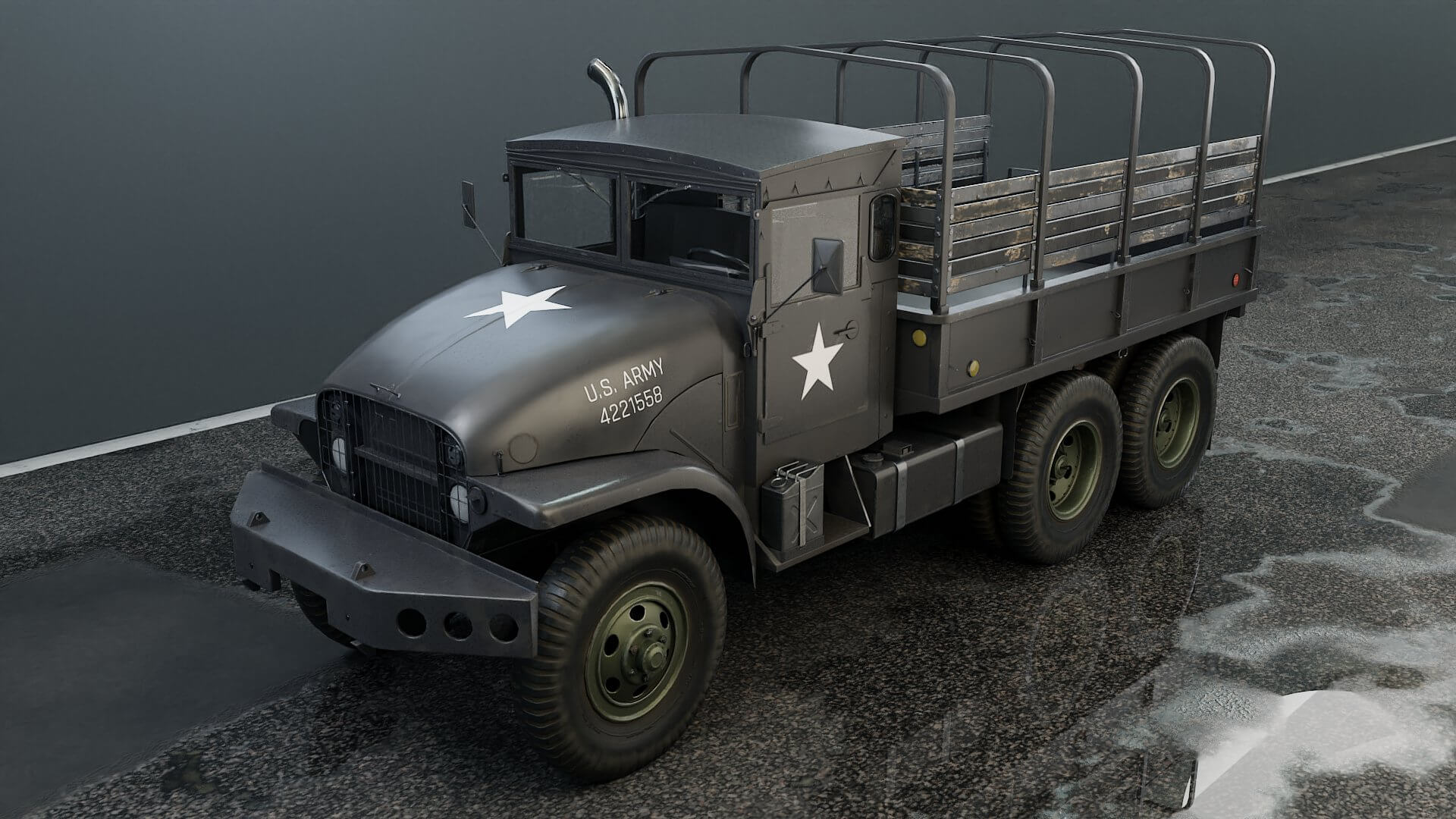 Truck GMC M135 - 3D Model by Ekar