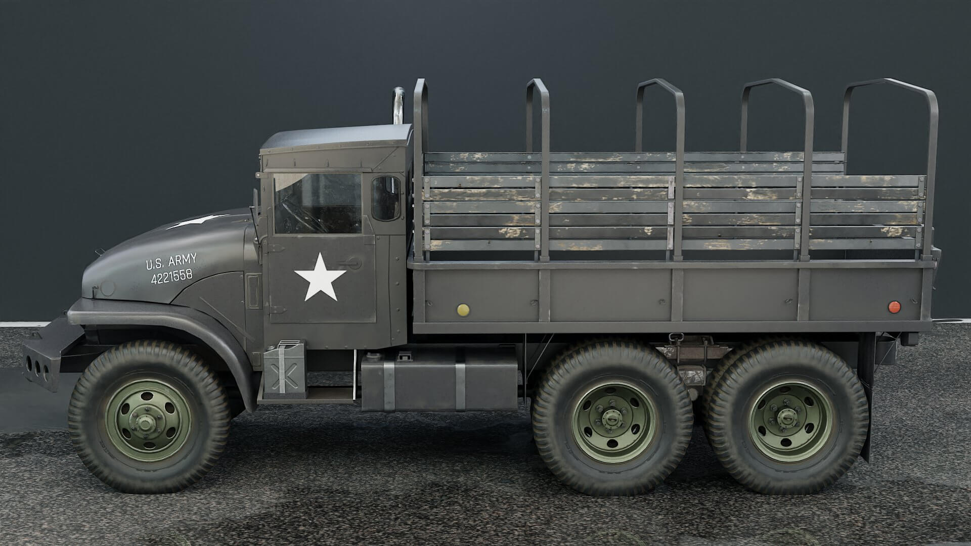 Truck GMC M135 - 3D Model by Ekar