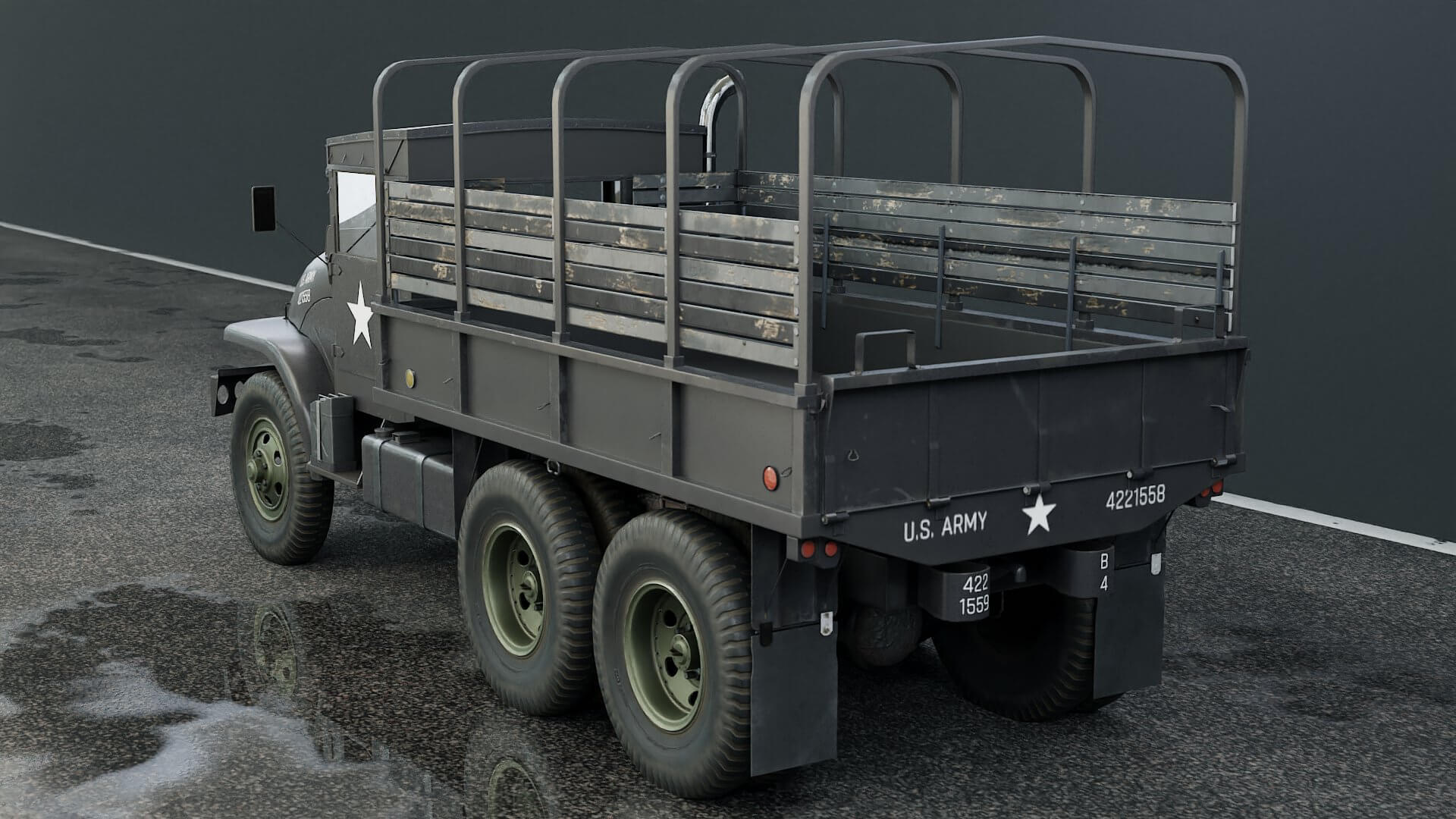 Truck GMC M135 - 3D Model by Ekar