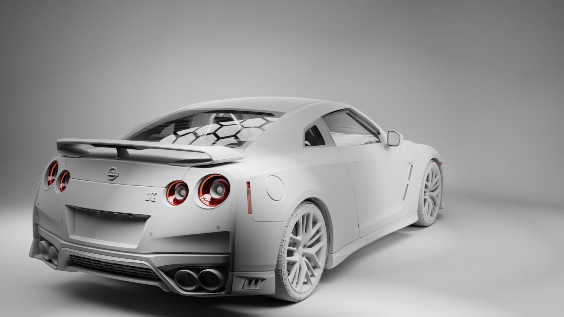 Nissan GT-R 2018 3D Model by EKIE3D