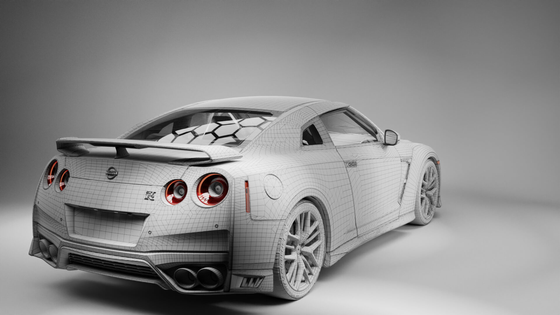 Nissan GT-R 2018 3D Model by EKIE3D