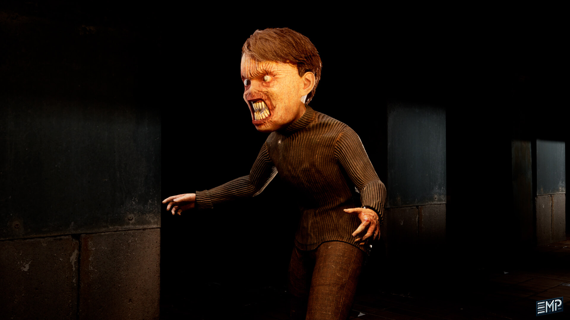 The Horror Child Game Character for Horror Games - 3D Model by EksisMP