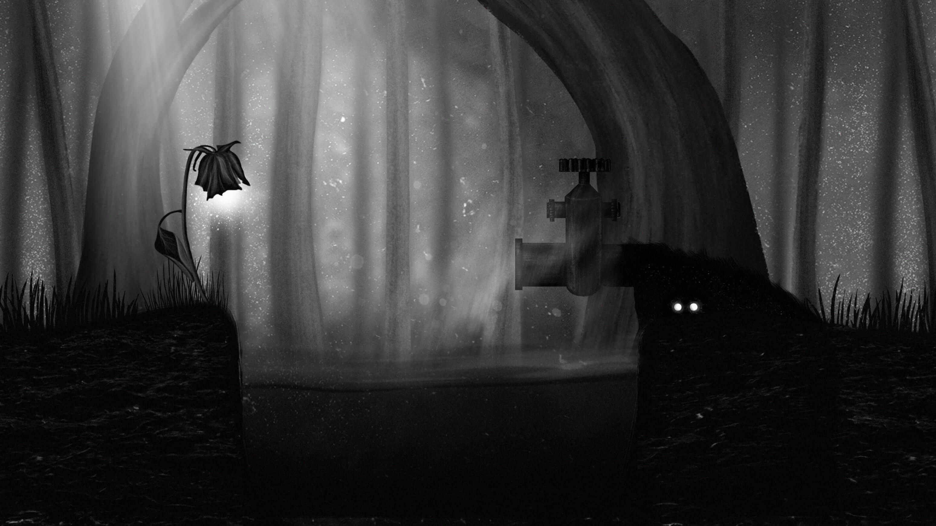2D Black & White Game Pack - Environments by eldamarstudio