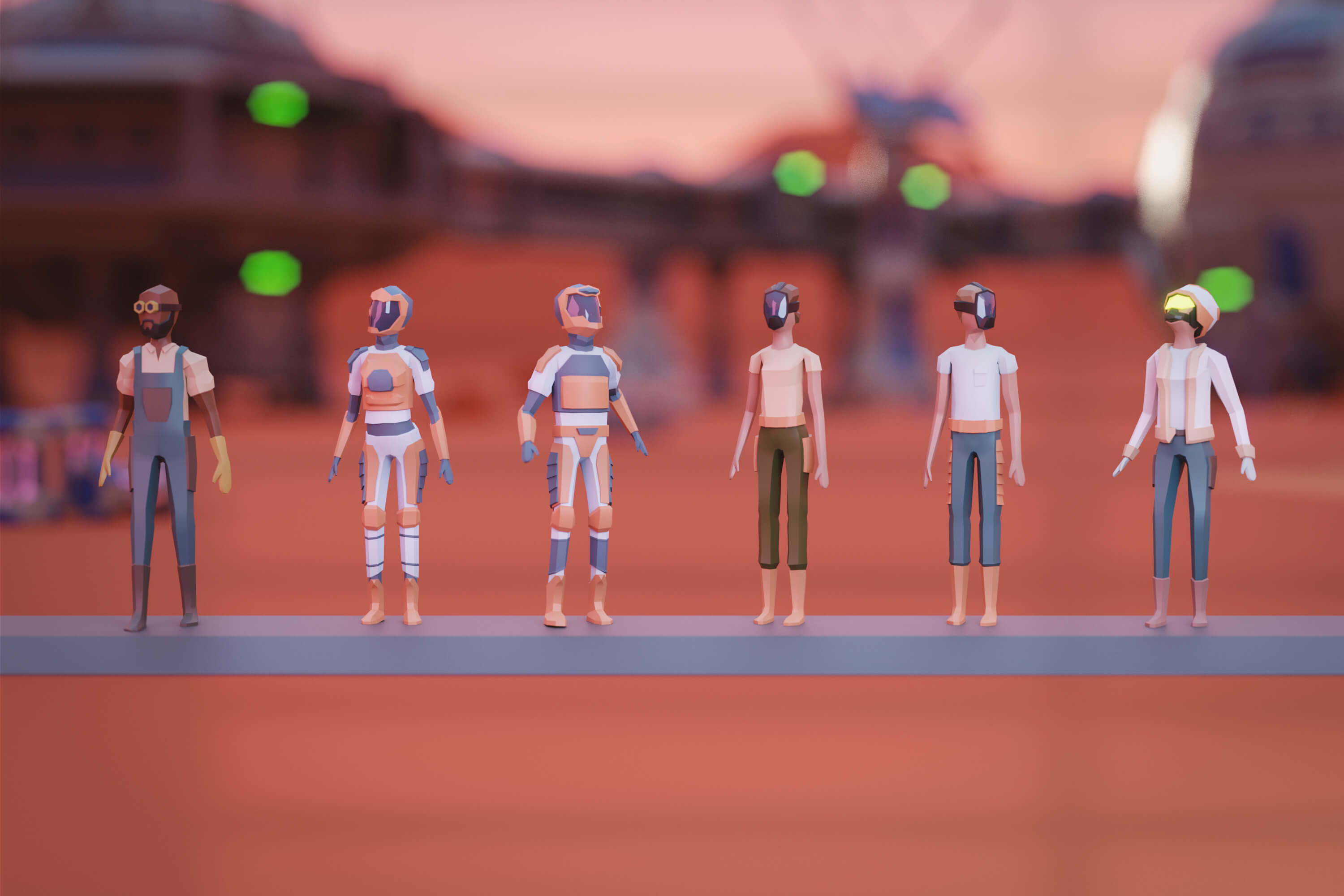 Low Poly Sci-Fi Pack 3D Model by eldamarstudio
