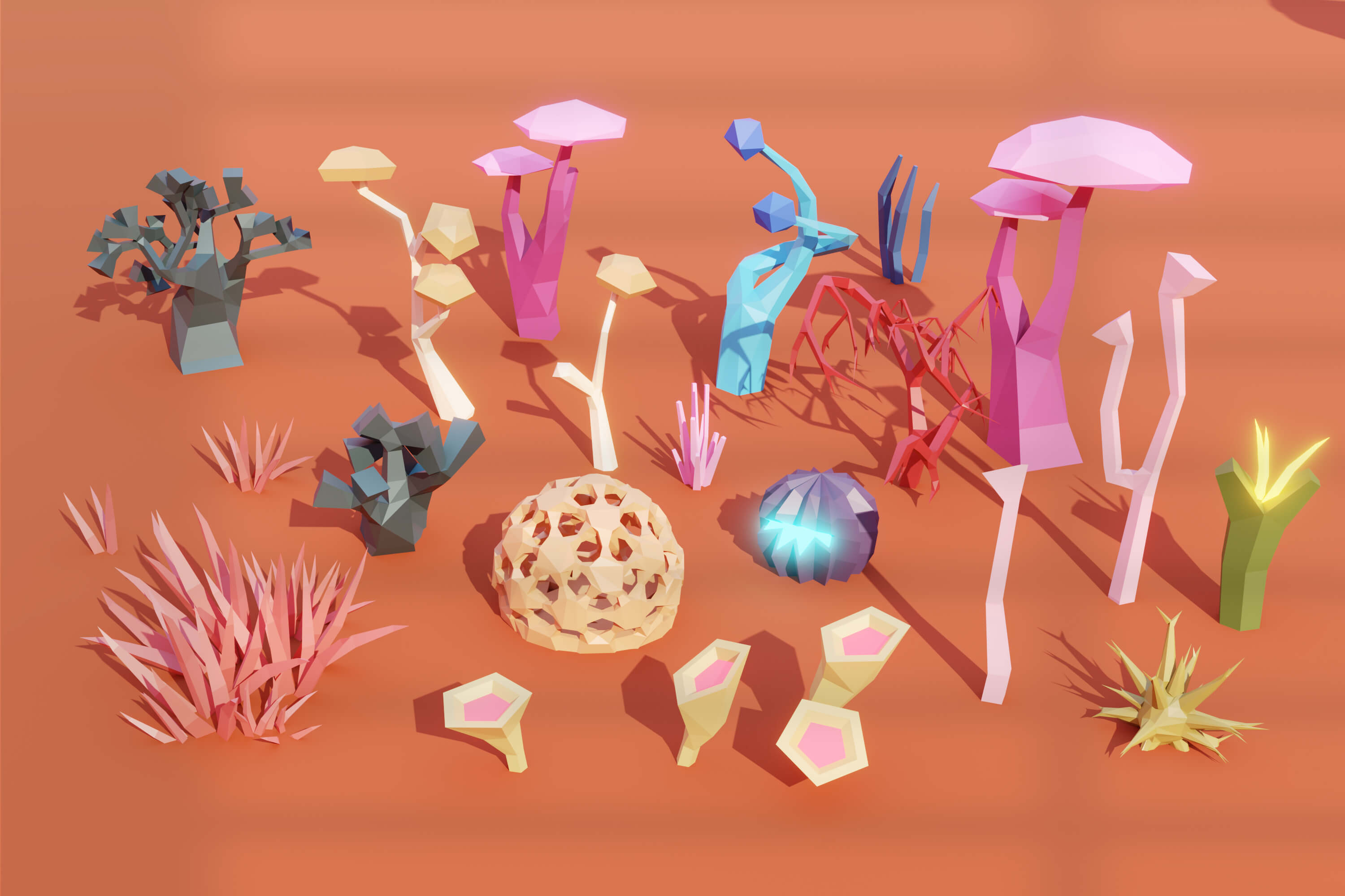 Low Poly Sci-Fi Pack 3D Model by eldamarstudio