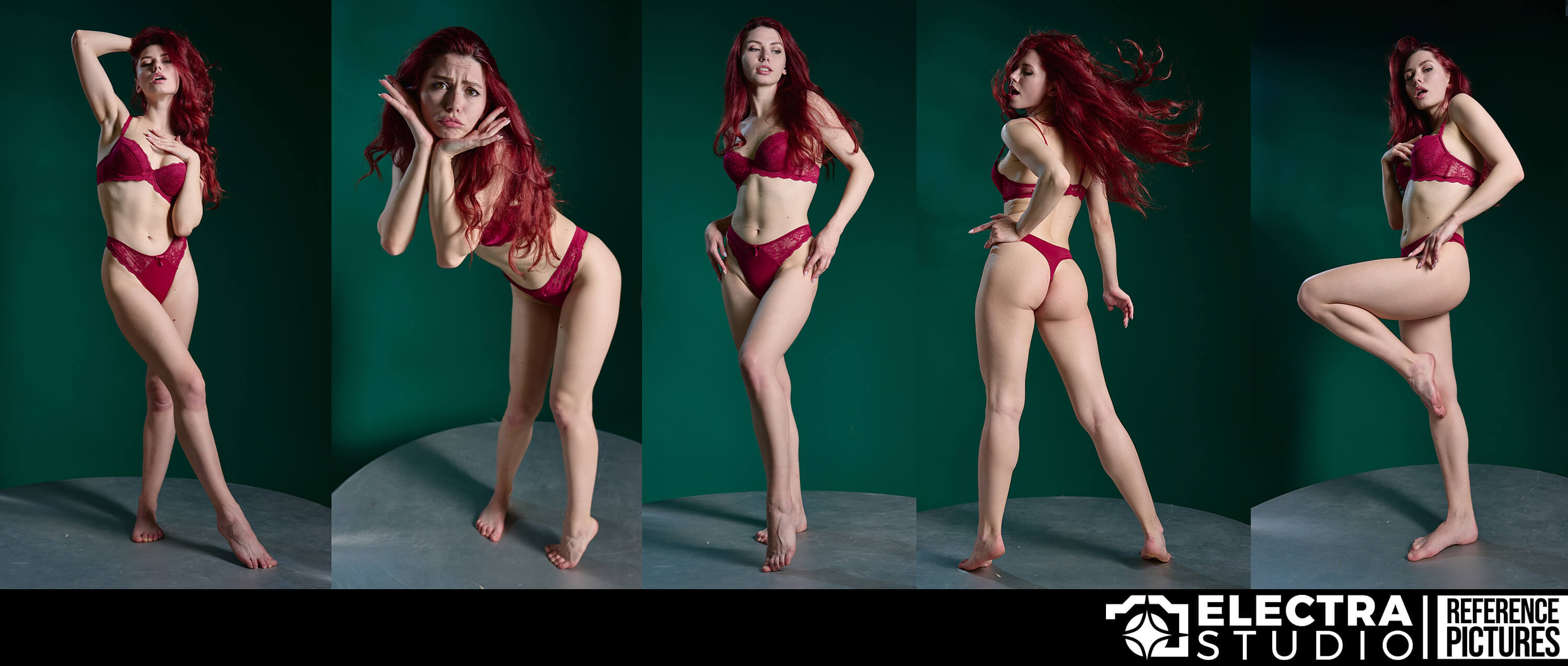 420 Redhead Beauty Poses - Reference Photo Set by Electra Studio