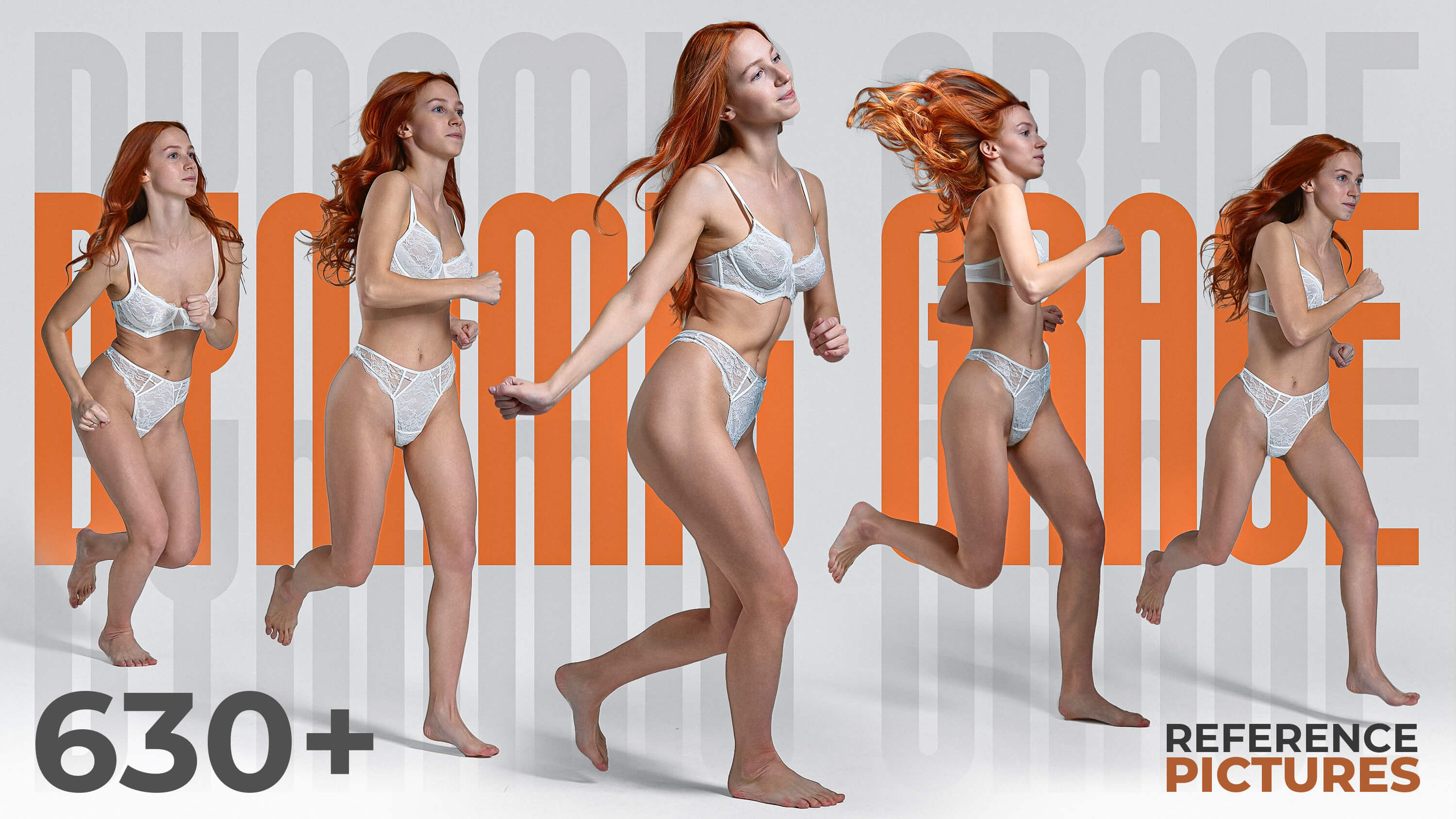 630+ Dynamic Grace: Female Poses - Reference Photo Set by Electra Studio