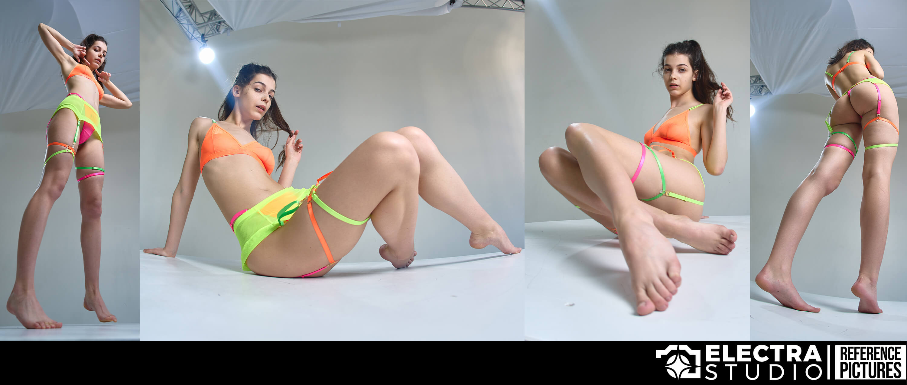 930 Playful Active Female Poses - Reference Photo Set by Electra Studio