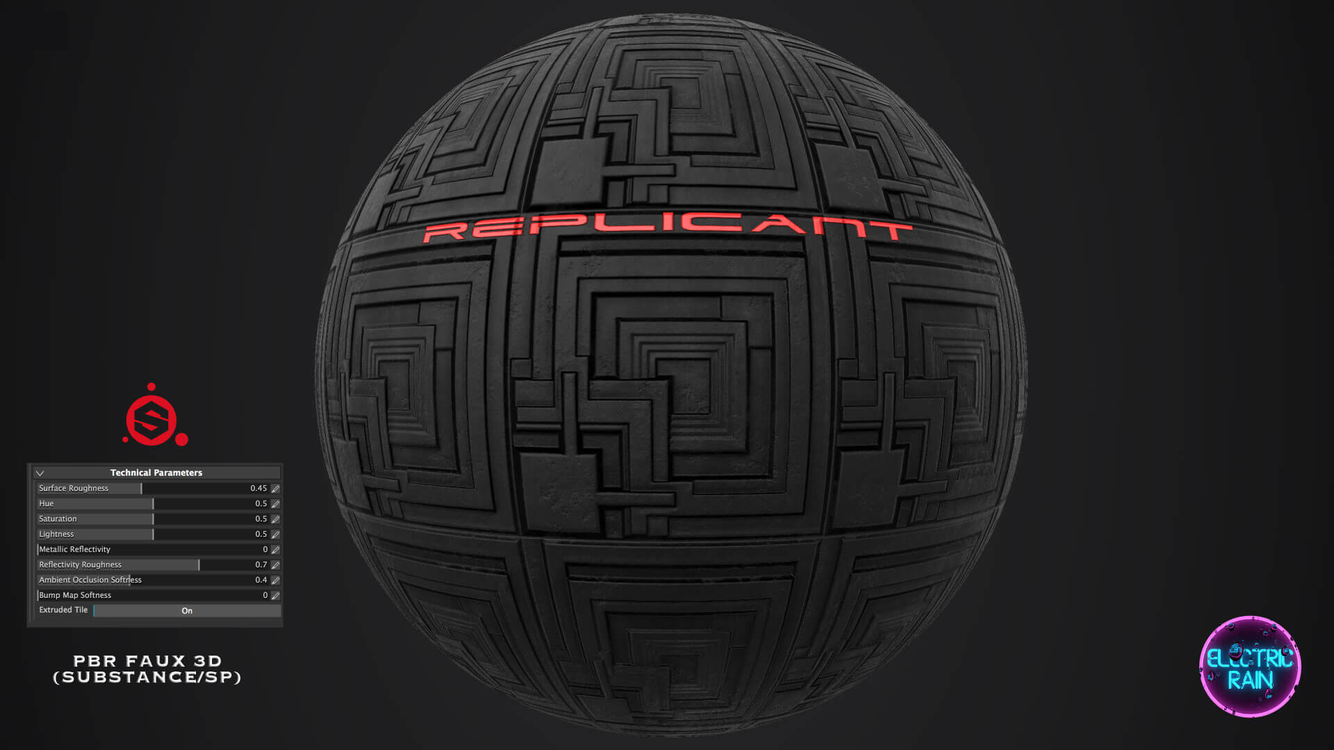 Replicant Tile - Blade Runner / Ennis House / Lloyd Wright 3D Material ...