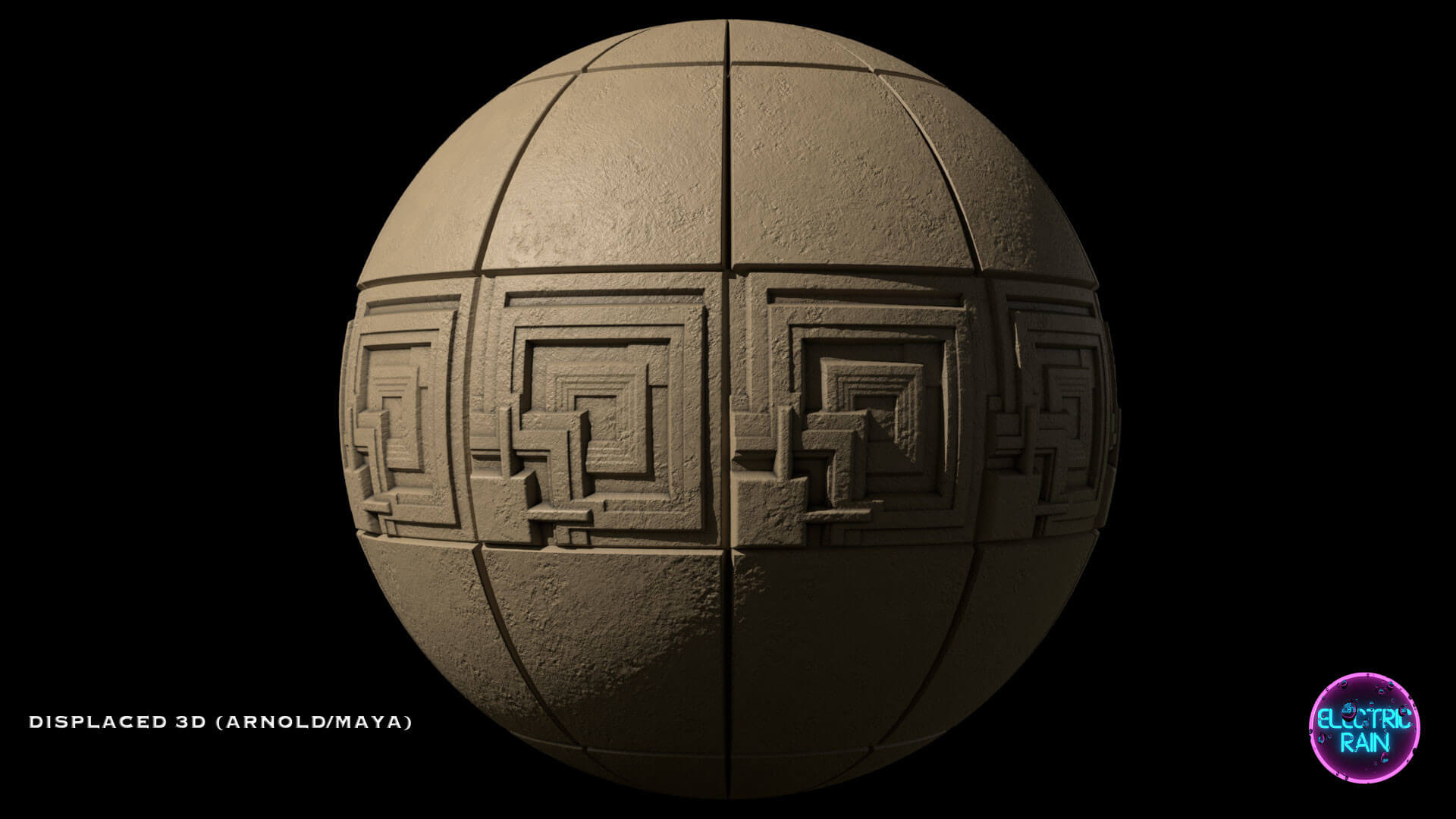 Replicant Tile - Blade Runner / Ennis House / Lloyd Wright 3D Material ...