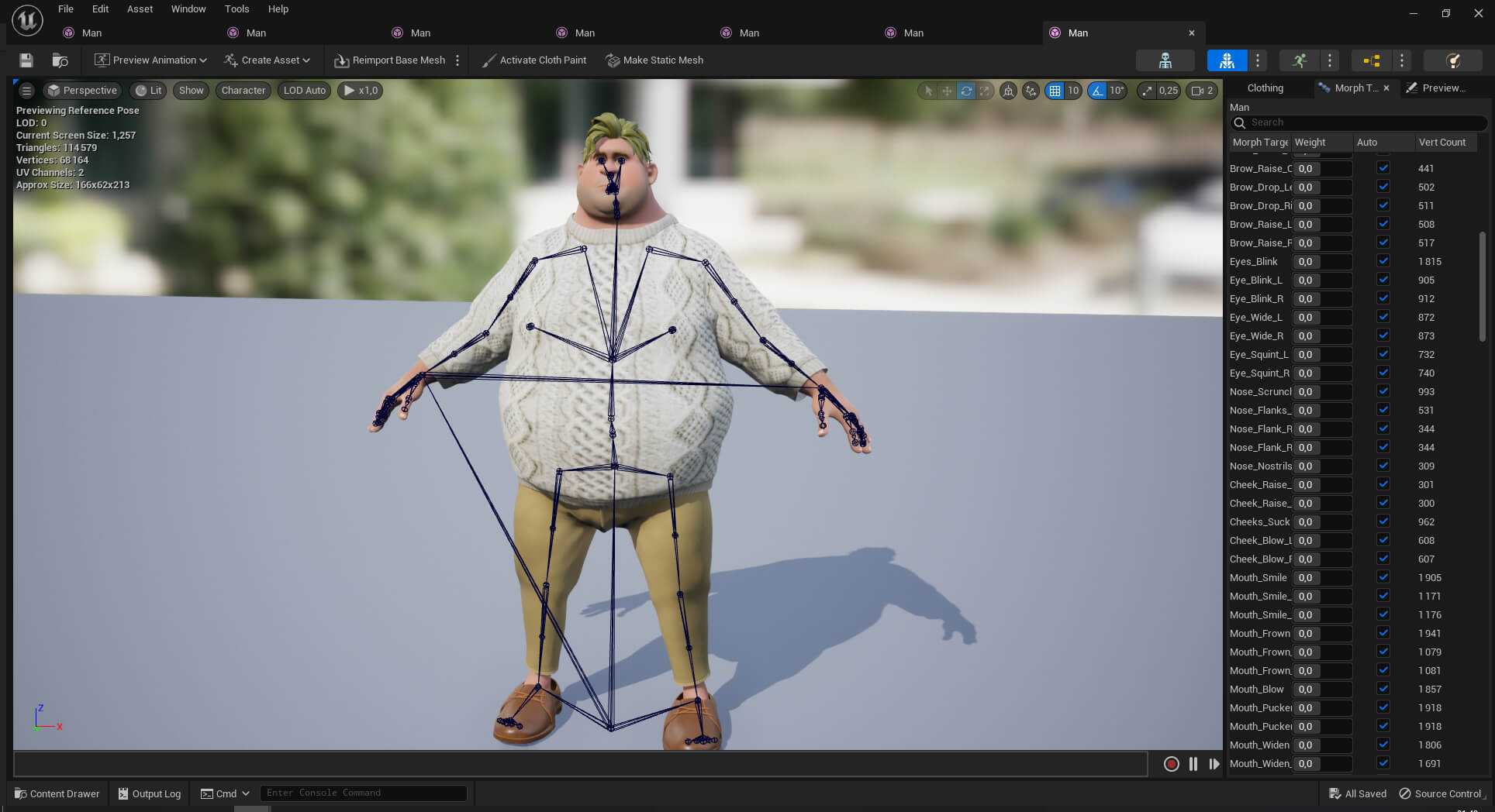 3D Model Funny Fat Man Character Winter Style by Elegant Mesh 3D