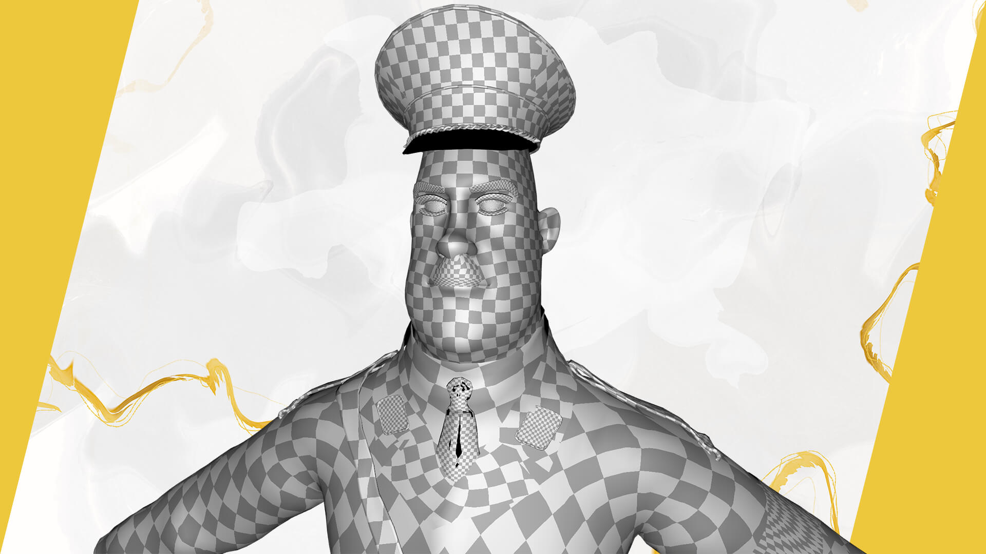 Adolf Hitler Cartoon Character - 3D Model by Elegant Mesh 3D