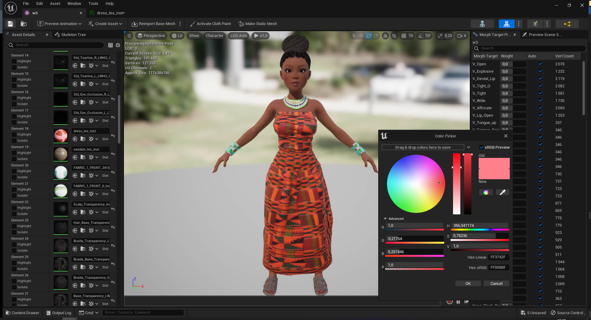 Cute African Woman Character - 3D Model by Elegant Mesh 3D