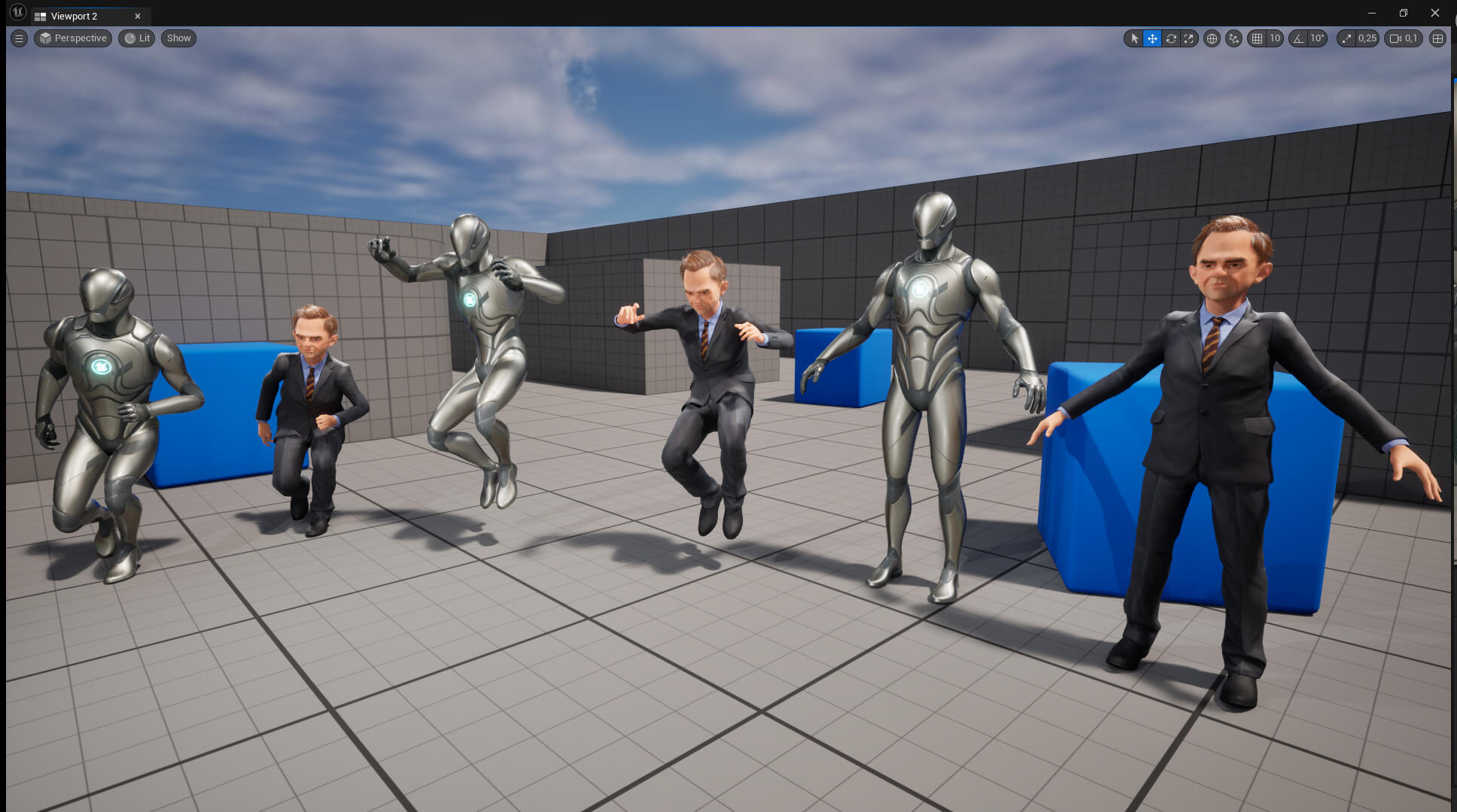 Angry Boss with Suit and Tie Stylized Cartoon 3D Businessman by Elegant Mesh 3D