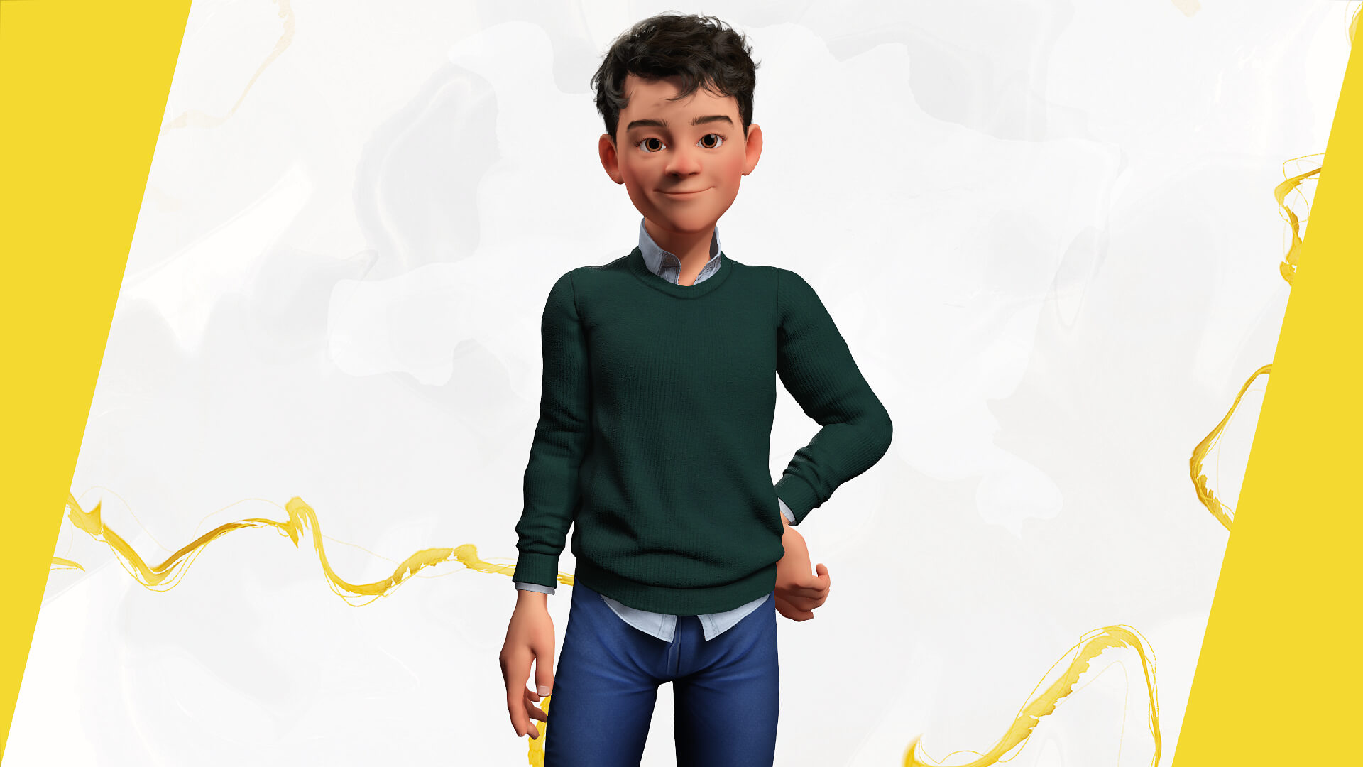 Boyfriend Cartoon Man - 3D Model by Elegant Mesh 3D