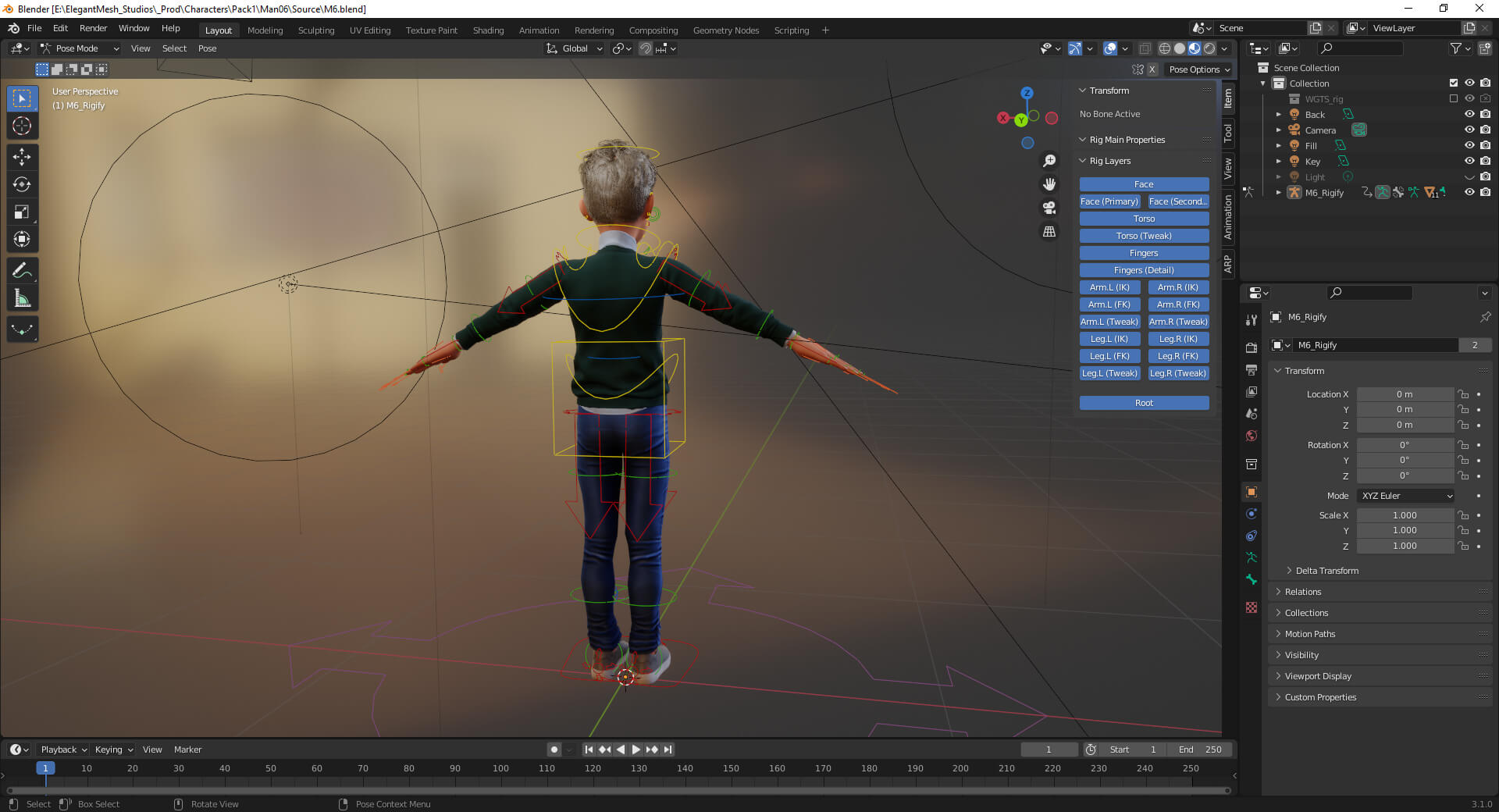 Boyfriend Cartoon Man - 3D Model by Elegant Mesh 3D