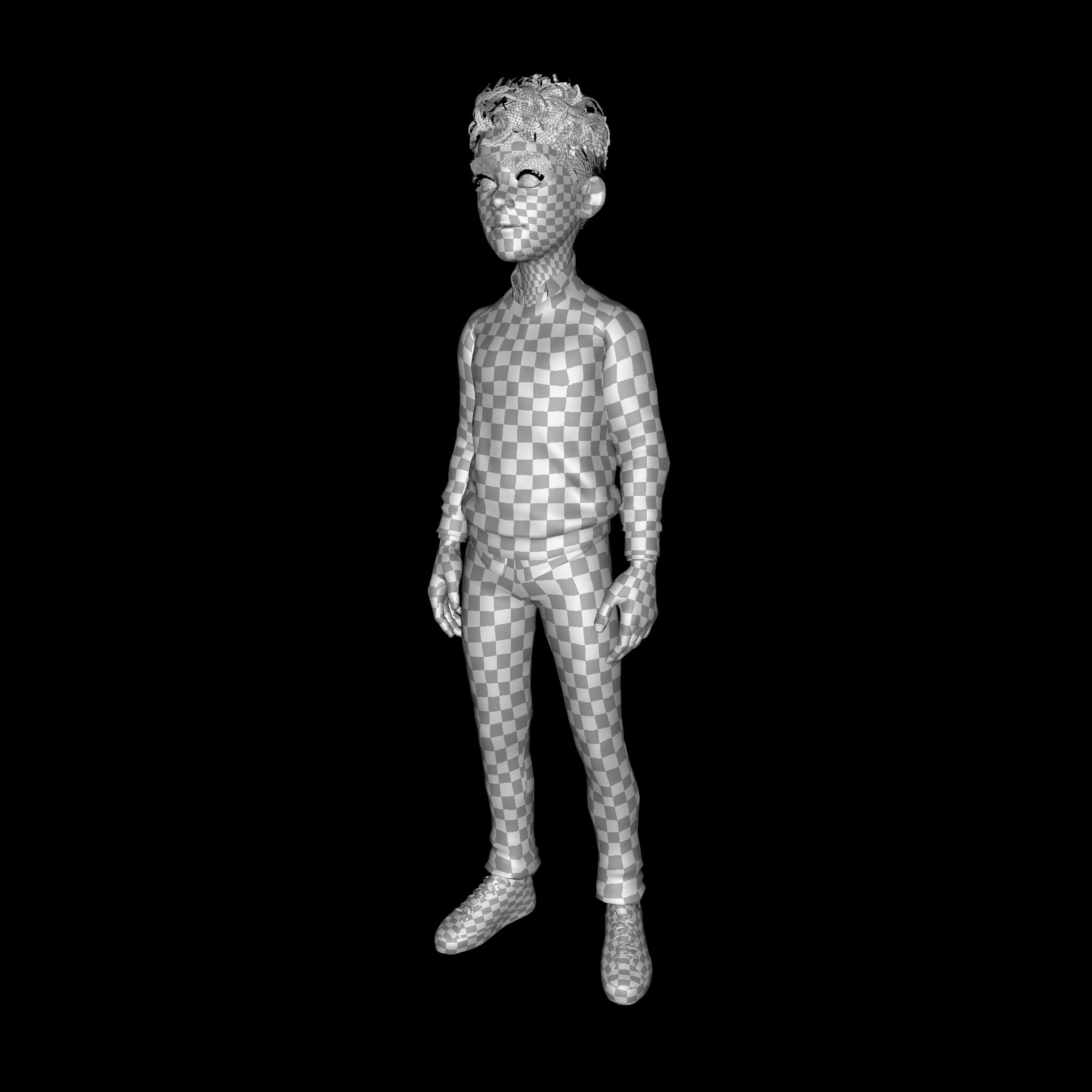 Boyfriend Cartoon Man - 3D Model by Elegant Mesh 3D