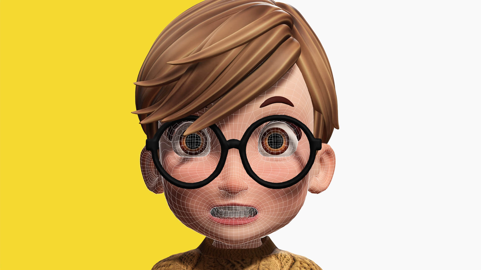 Cartoon Man Character - 3D Model by Elegant Mesh 3D