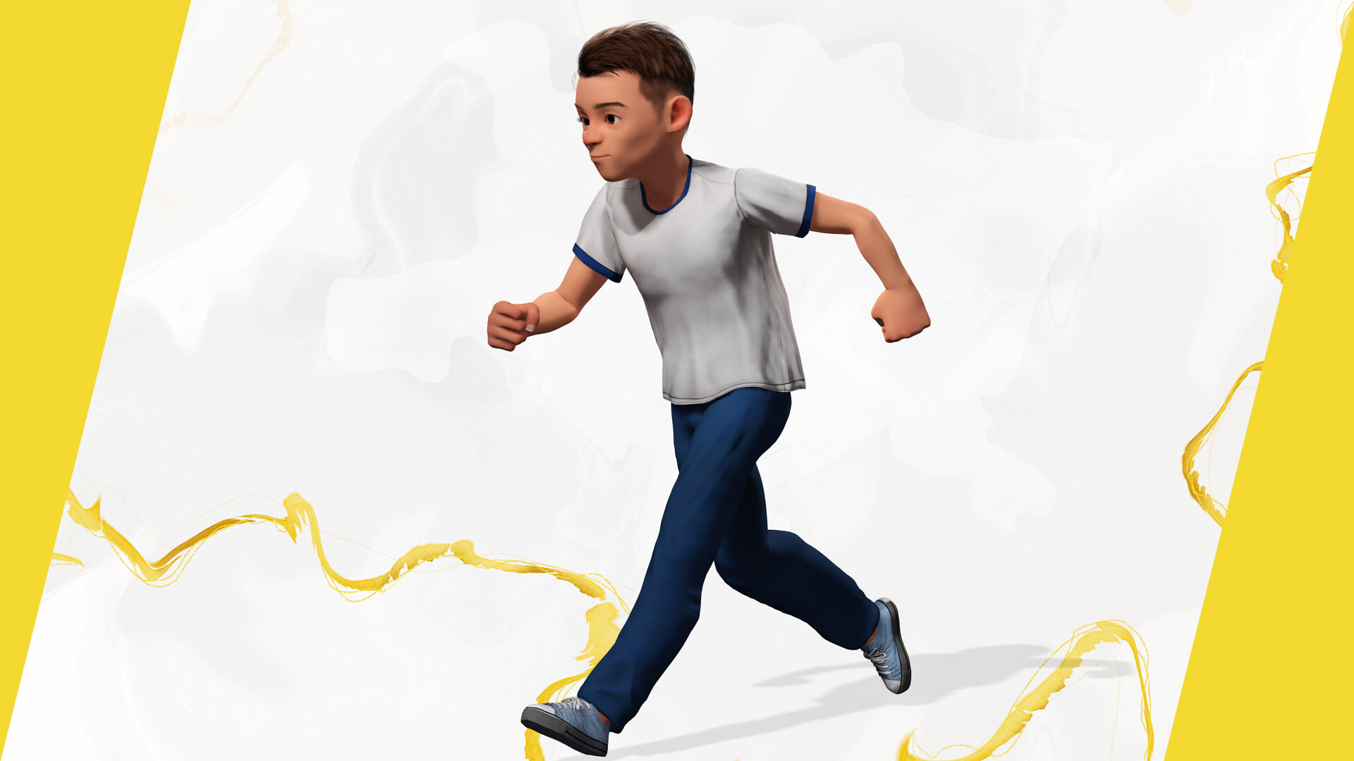 Young Brother Cartoon Teen Character - 3D Model by Elegant Mesh 3D