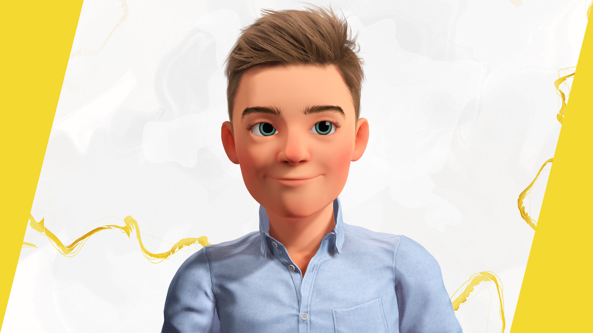 Brother Cartoon Character - 3D Model by Elegant Mesh 3D
