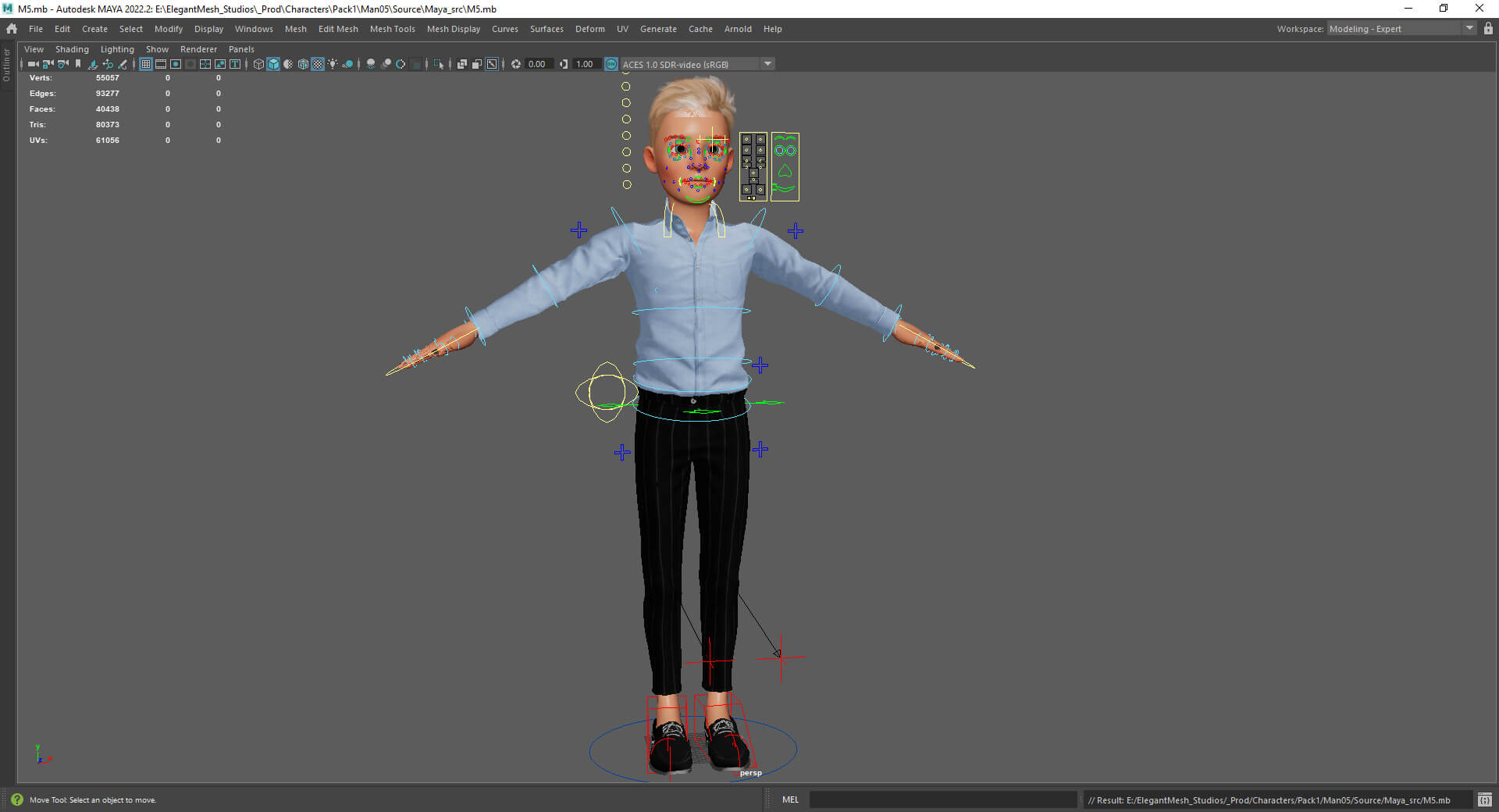 Brother Cartoon Character - 3D Model by Elegant Mesh 3D