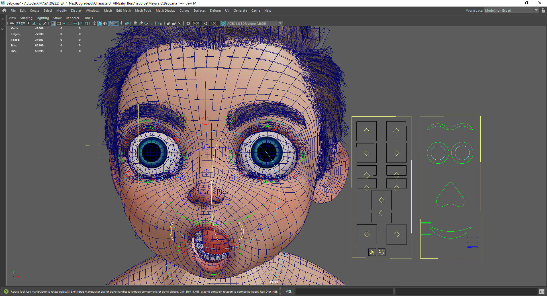 Cartoon Baby Character - 3D Model by Elegant Mesh 3D