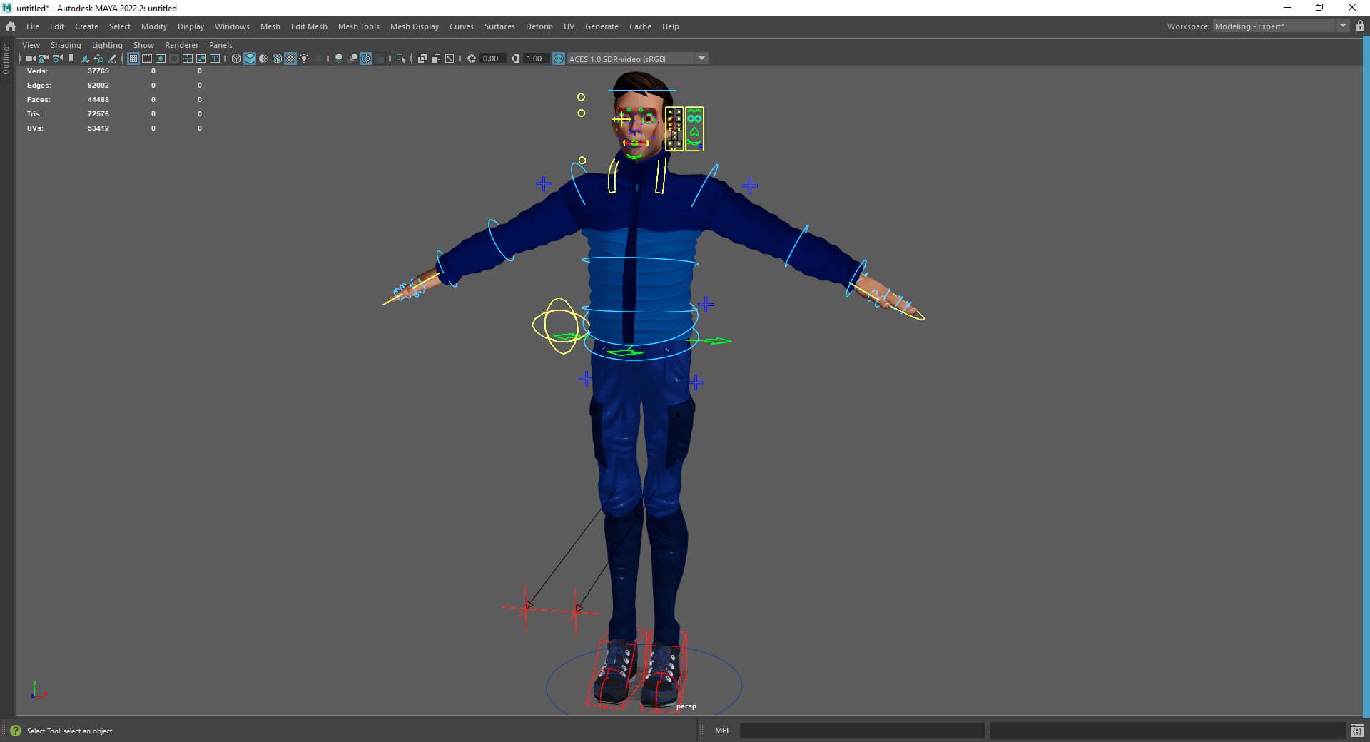 Stylized Character in Winter Clothes - 3D Model by Elegant Mesh 3D