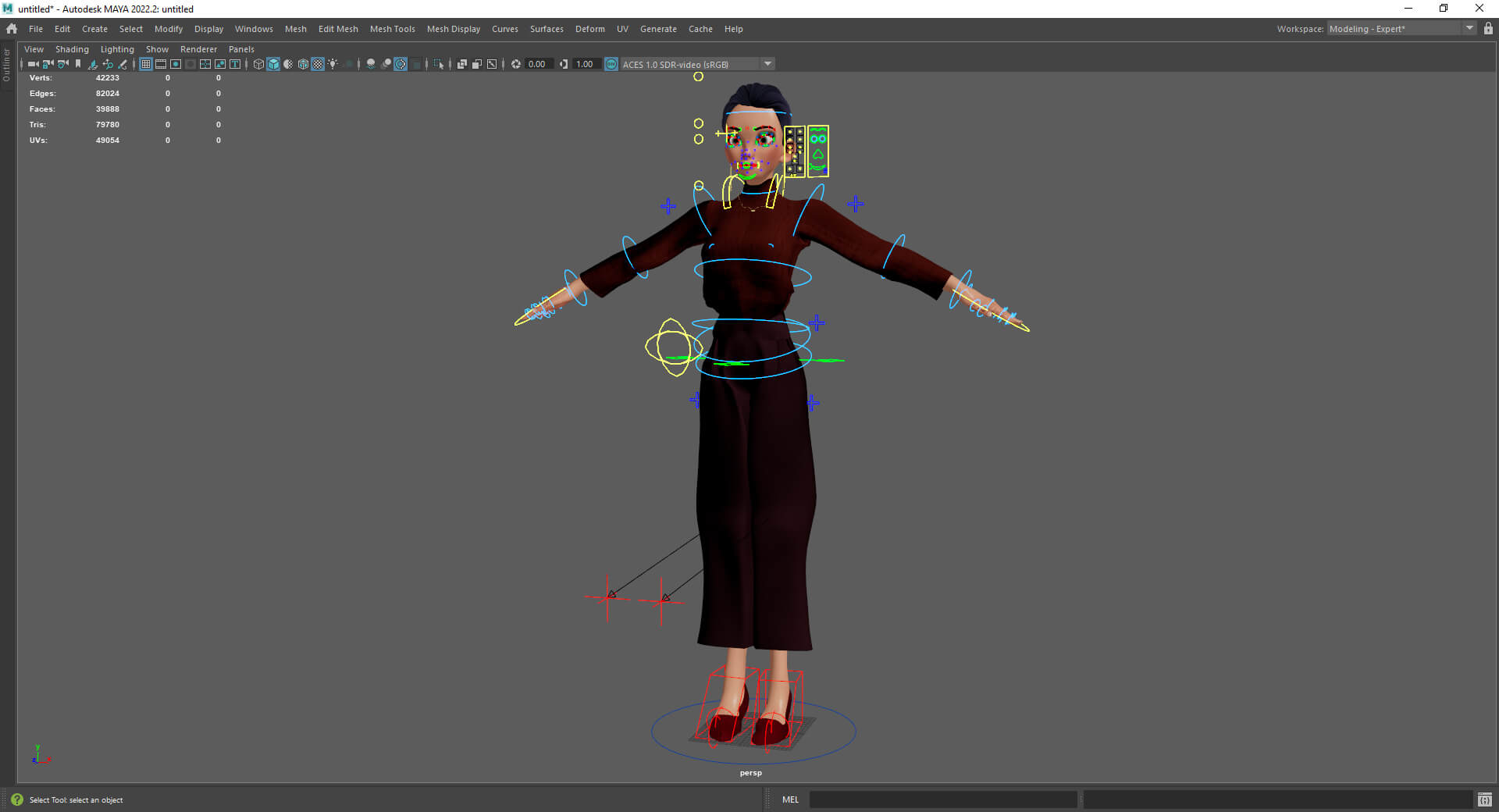Cartoon Woman With Casual Winter Clothes - 3D Model by Elegant Mesh 3D