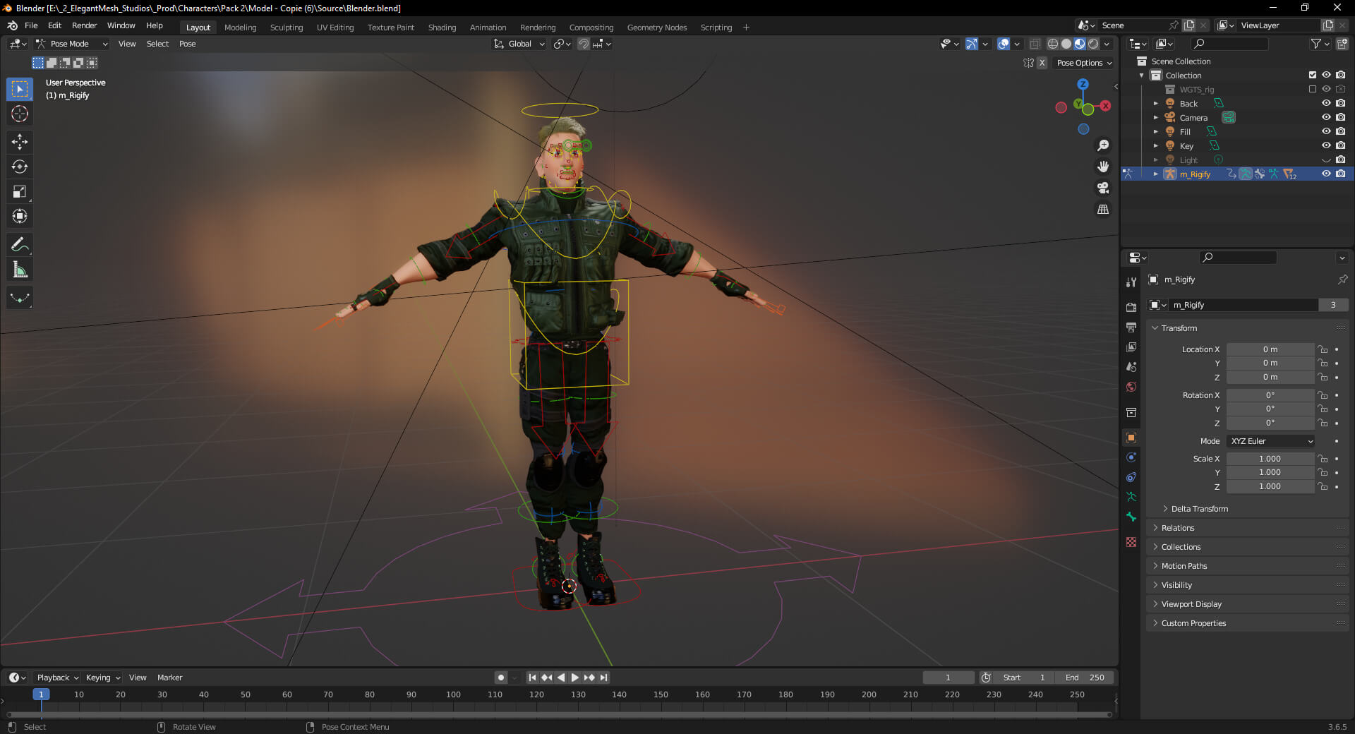 Character in Military Uniform Artistic Realism - 3D Model by Elegant ...