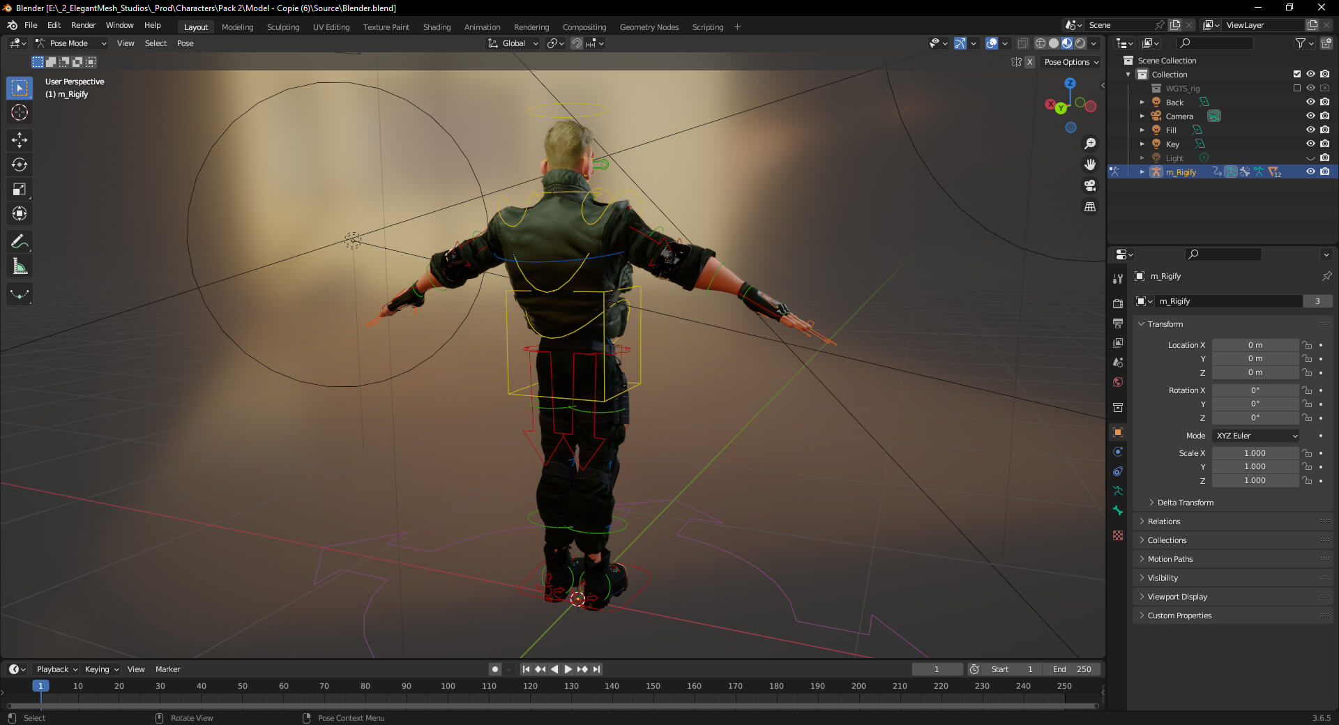 Character in Military Uniform Artistic Realism - 3D Model by Elegant ...