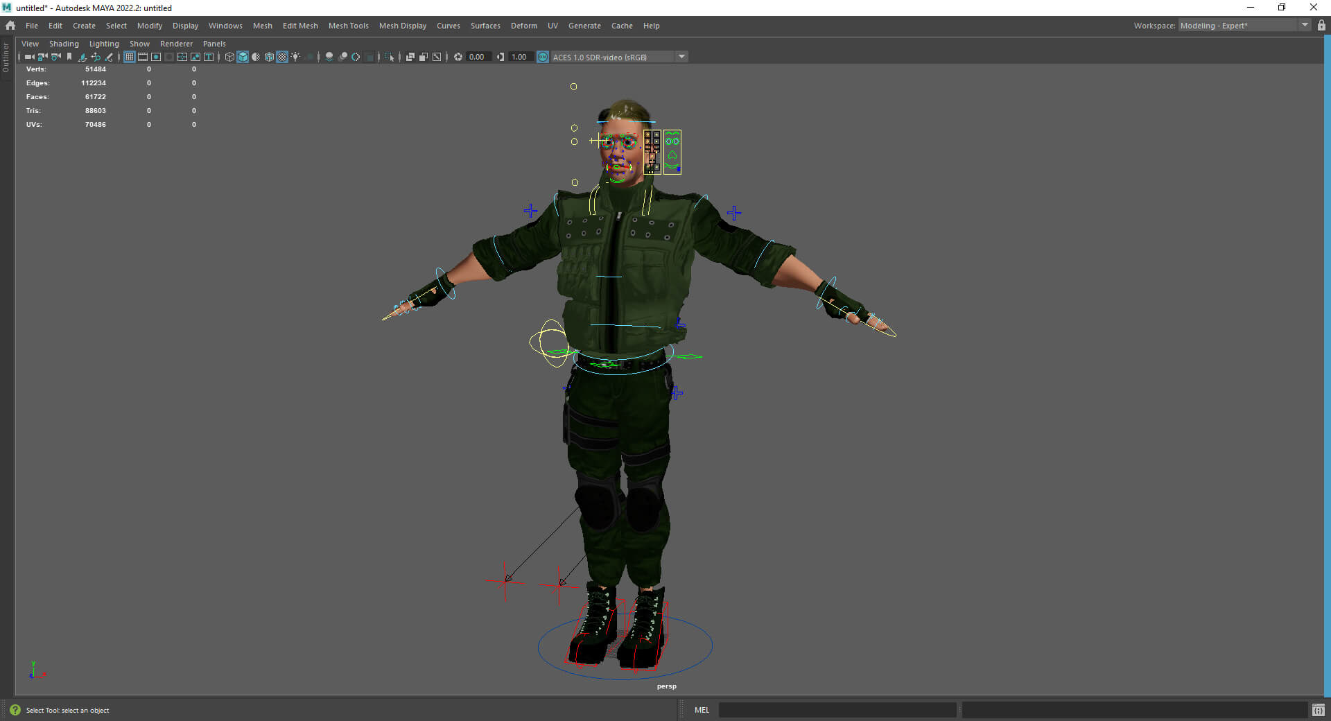 Character in Military Uniform Artistic Realism - 3D Model by Elegant ...