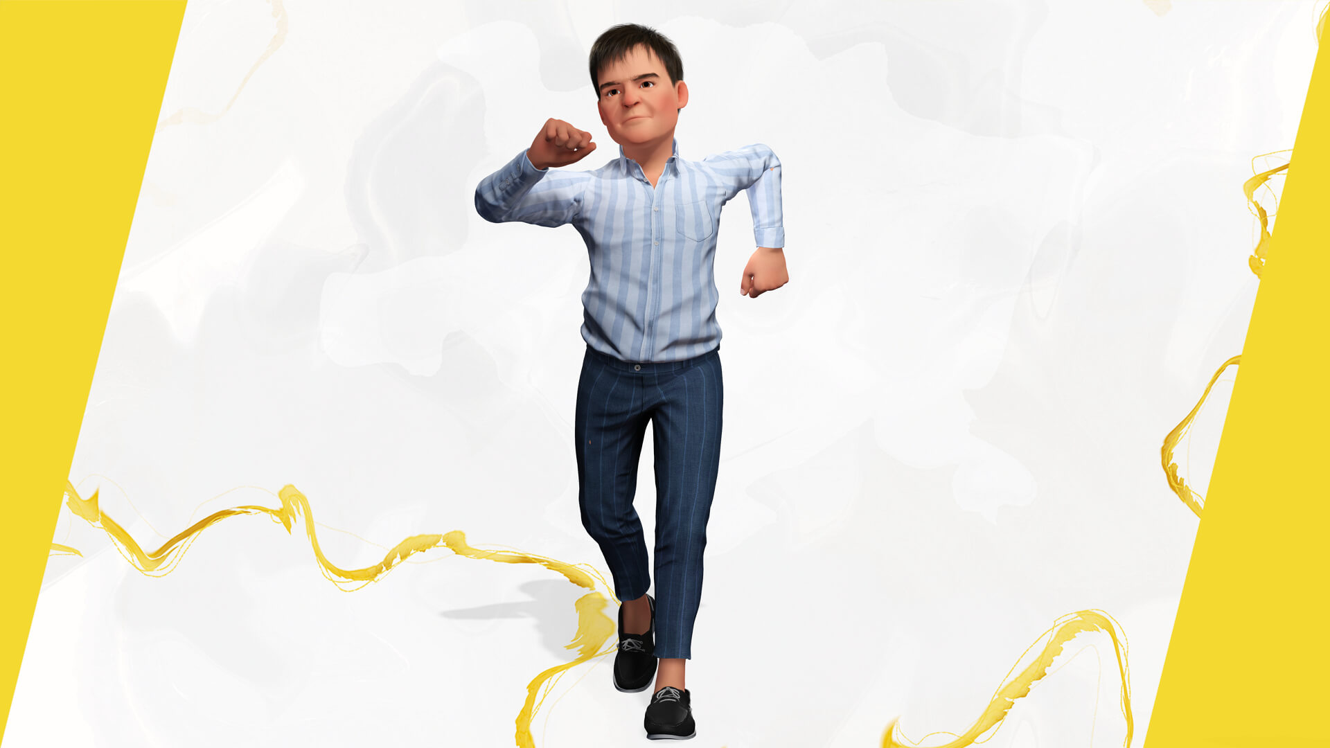 Classic Toon Guy Cartoon Male - 3D Model by Elegant Mesh 3D