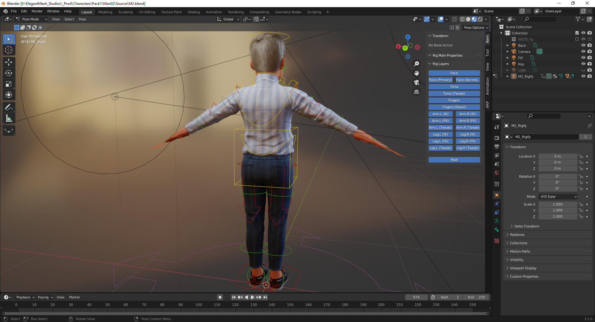 Classic Toon Guy Cartoon Male - 3D Model by Elegant Mesh 3D