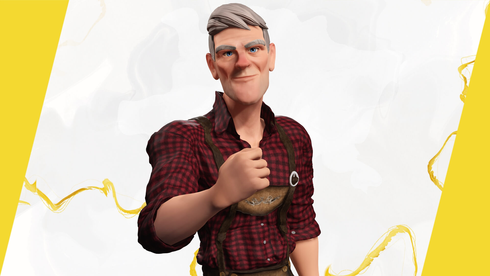 Stylized Lumberjack Character - 3D Model by Elegant Mesh 3D