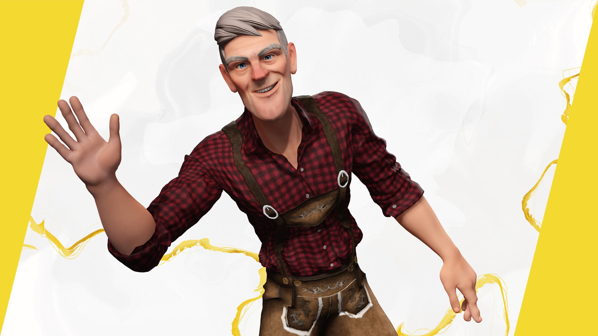 Stylized Lumberjack Character - 3D Model by Elegant Mesh 3D