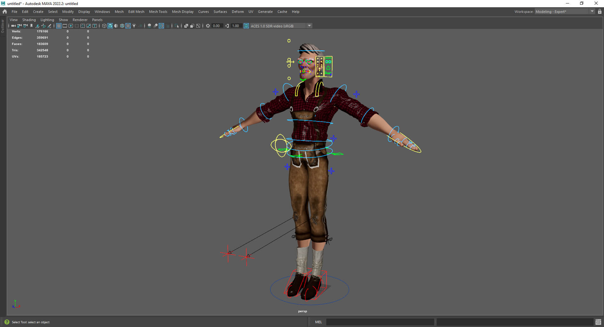Stylized Lumberjack Character - 3D Model by Elegant Mesh 3D