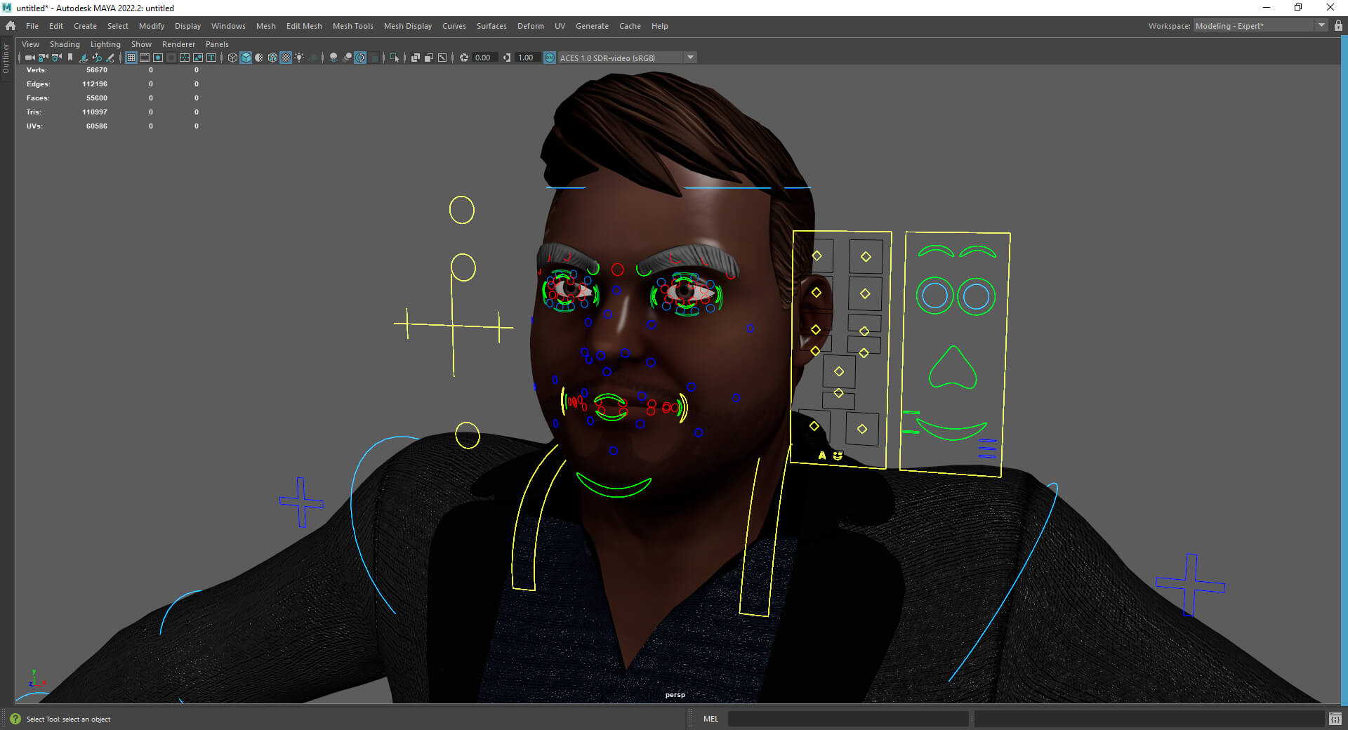 Elegant Black Man Standing Cartoon High-Quality Character 3D Model by ...