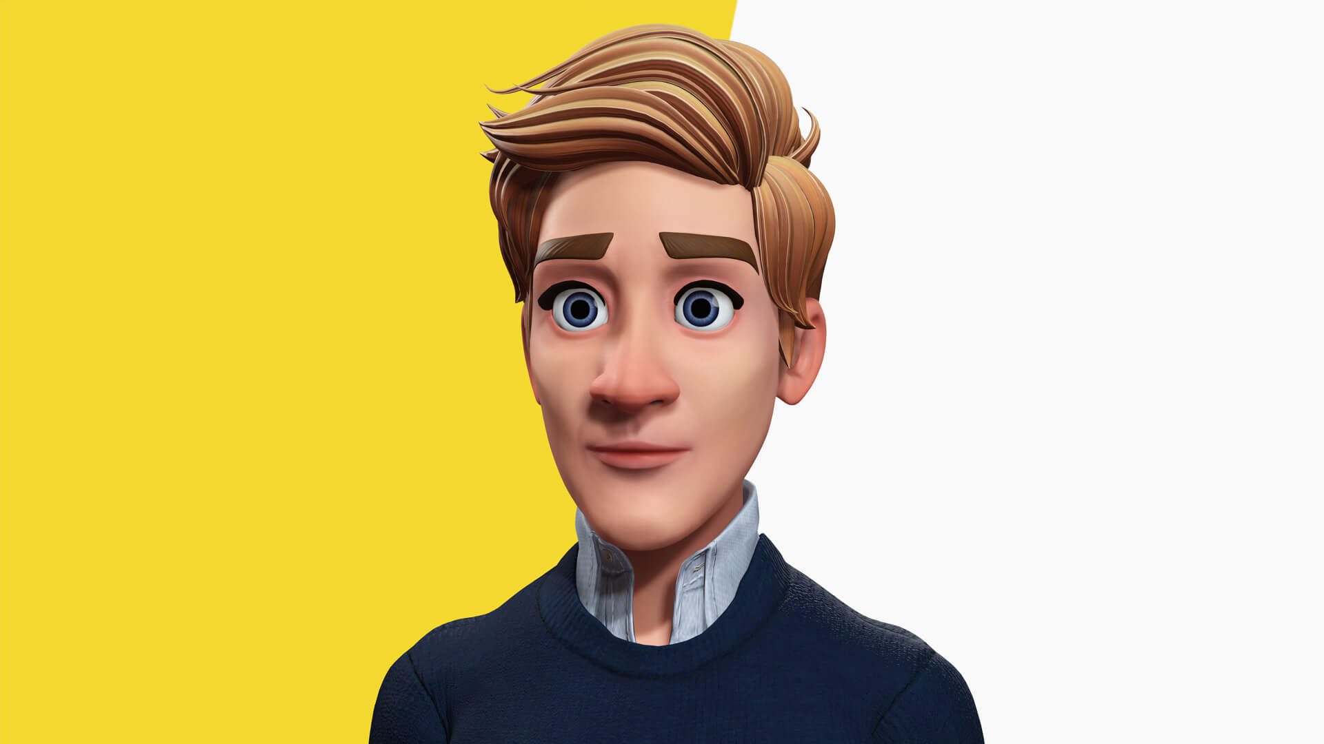 Father Cartoon Character - 3D Model by Elegant Mesh 3D
