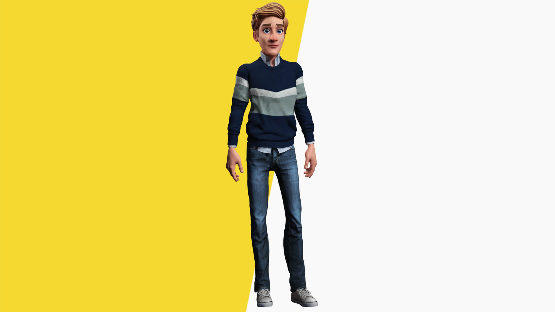Father Cartoon Character - 3D Model by Elegant Mesh 3D
