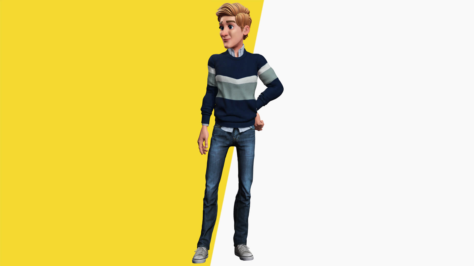 Father Cartoon Character - 3D Model by Elegant Mesh 3D