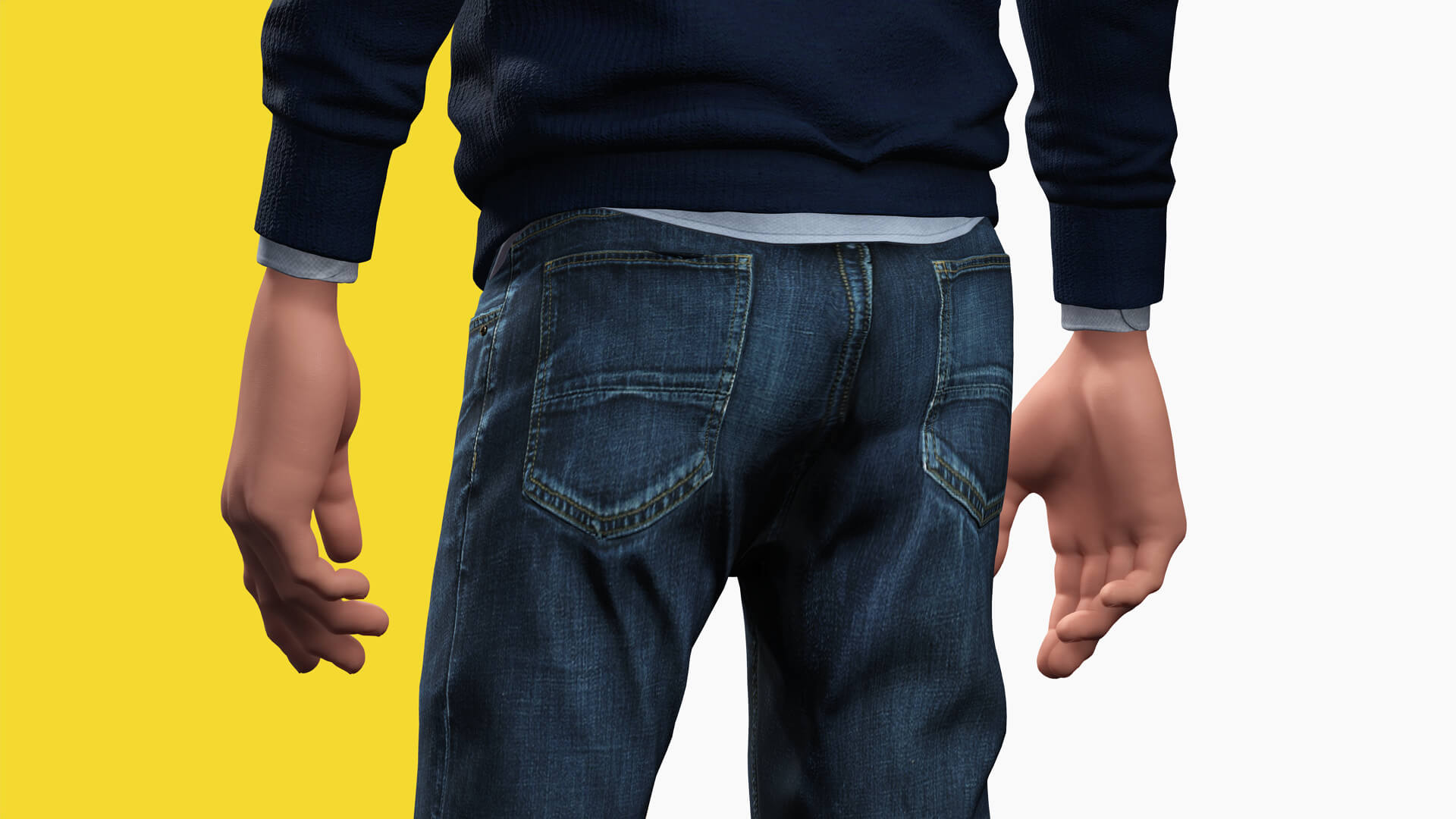 Father Cartoon Character - 3D Model by Elegant Mesh 3D
