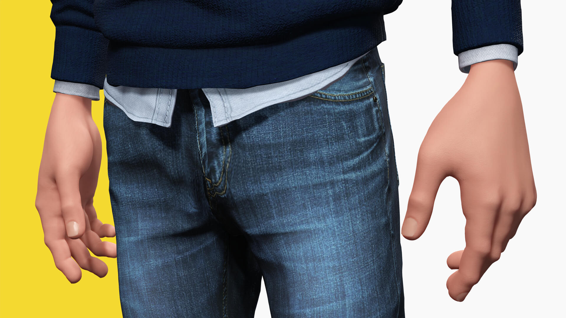 Father Cartoon Character - 3D Model by Elegant Mesh 3D