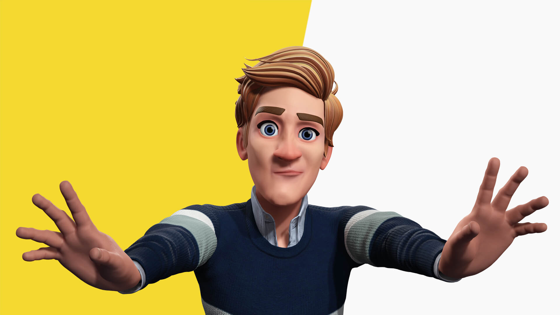 Father Cartoon Character - 3D Model by Elegant Mesh 3D