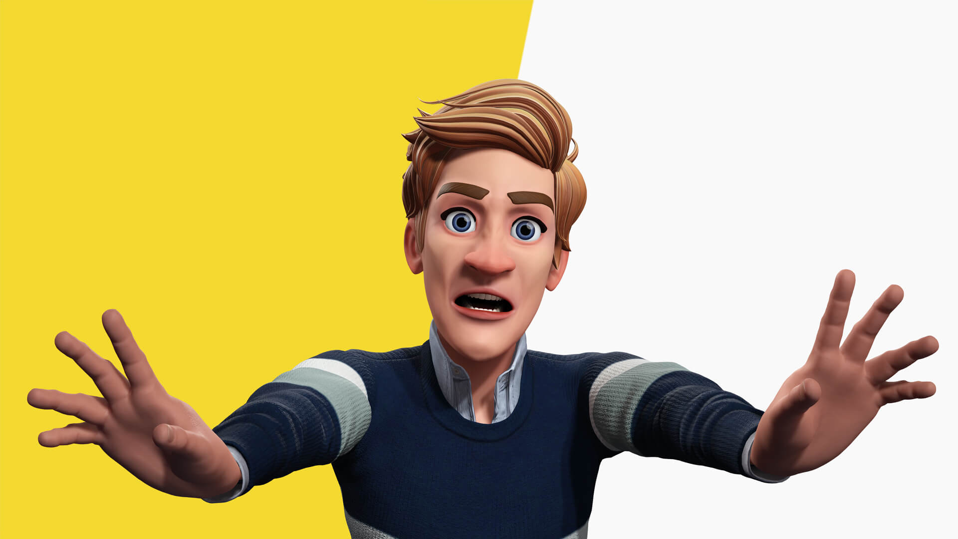 Father Cartoon Character - 3D Model by Elegant Mesh 3D